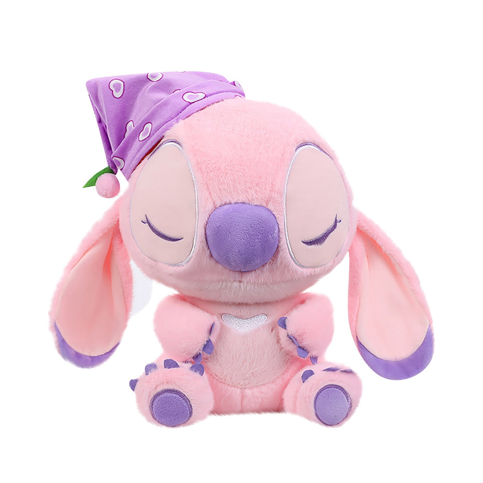 15.8 INCH Pink Stitch Plush Dolls with Hat, Cute Cartoon Style Bright Colors Stuffed Toys, Soft ...