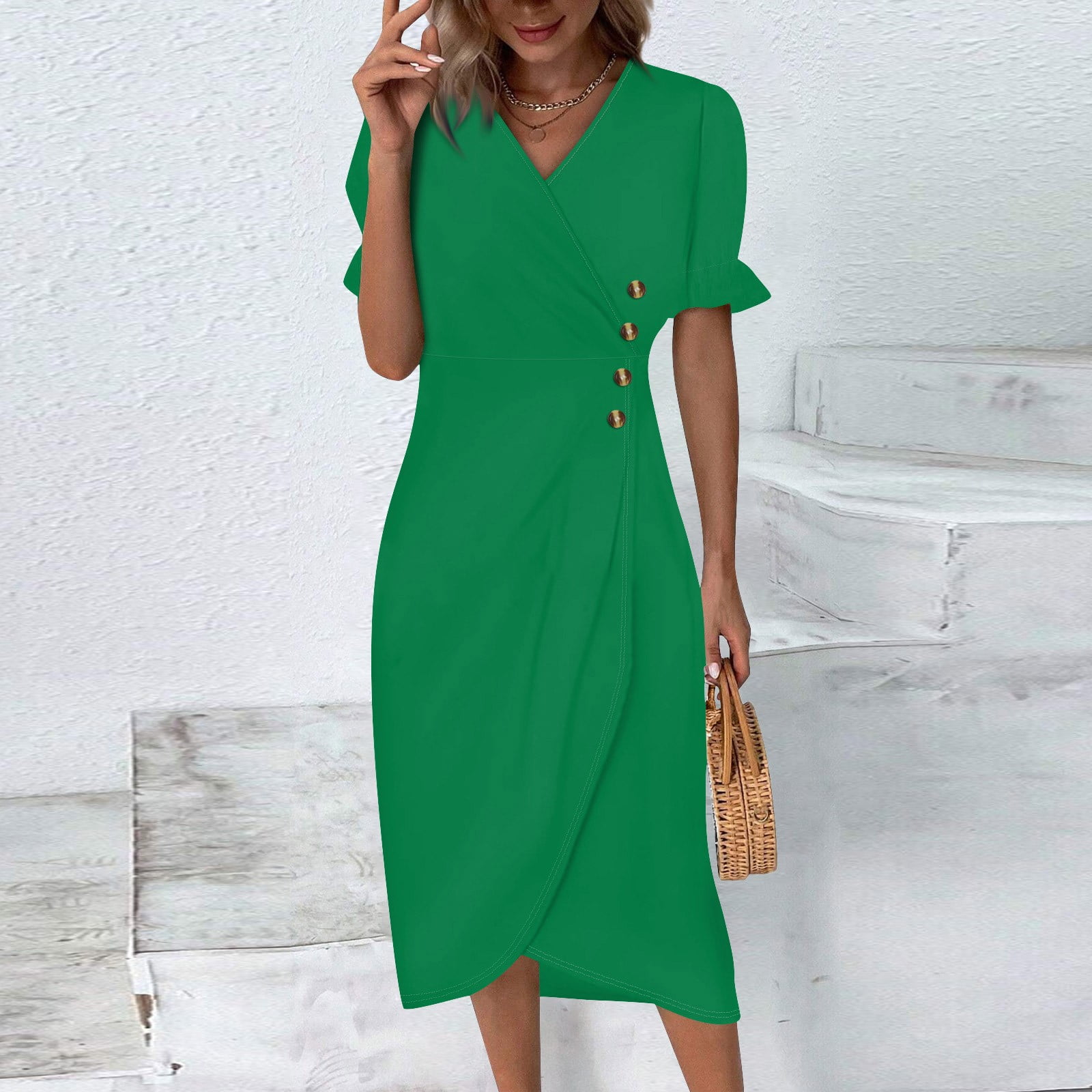 Cyinyin Maxi Dresses for Women 2024 Womens Summer Dresses Casual, Beach ...