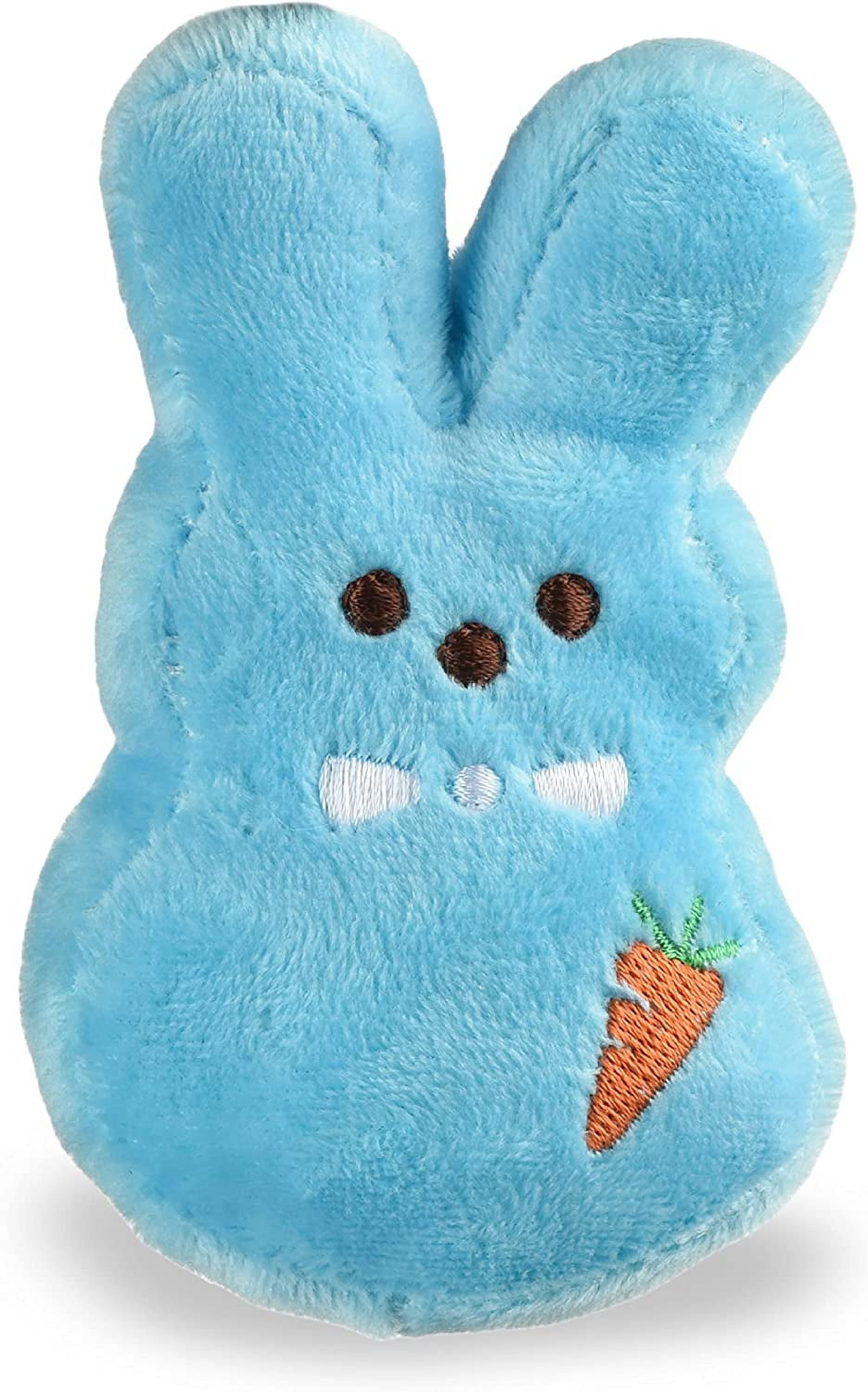 Cyinyin for Pets Blue Peeps Plush Dress-Up Bunny Squeaky Dog Toy, 6 ...