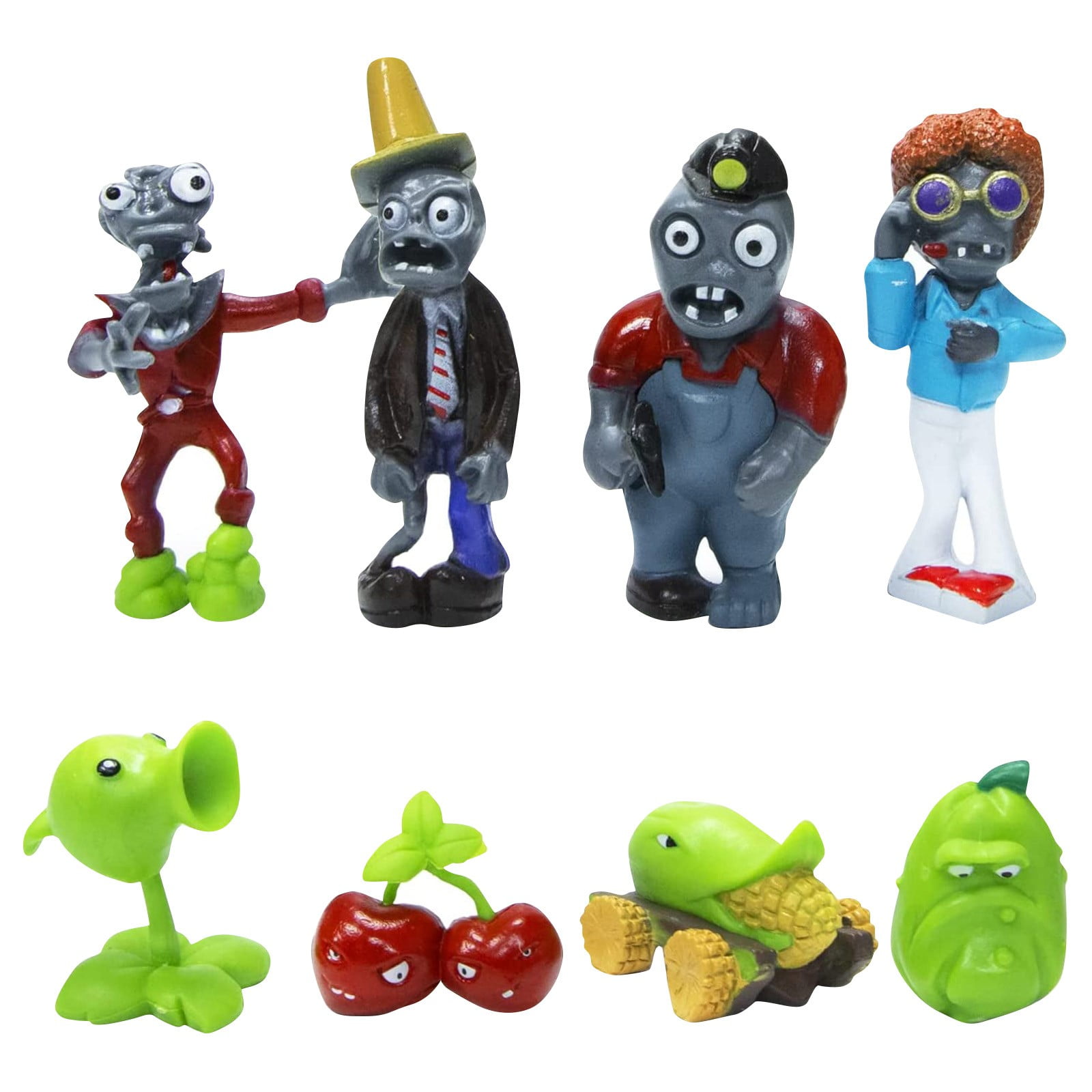 Cyinyin Plants Versus Zombies Toys 8 Pcs Plants VS Zombies Plush Toys ...