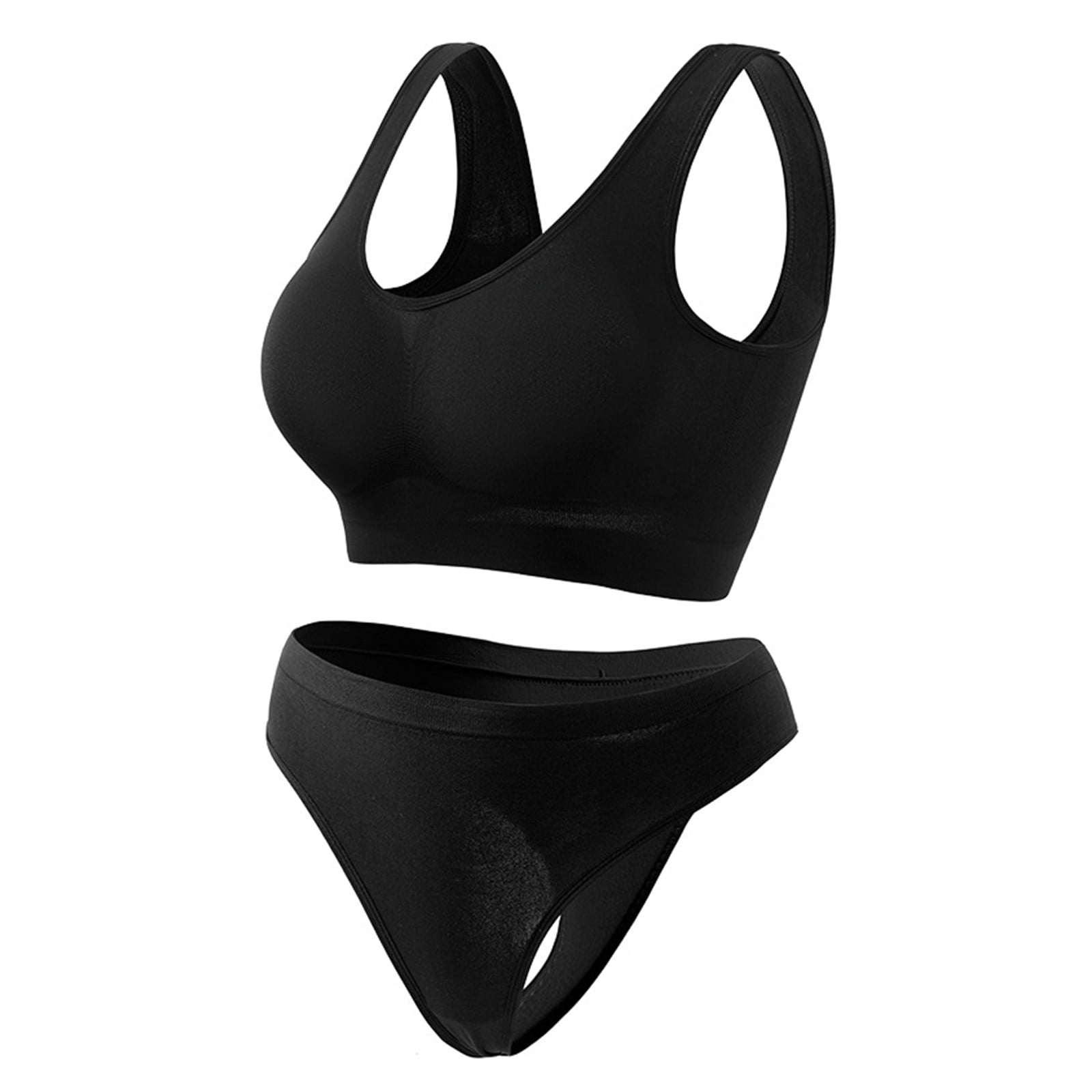 Cyinyin Plus Size Bras For Women Set Lingerie Sports Bras For Women Tank Top Sexy Workout Yoga