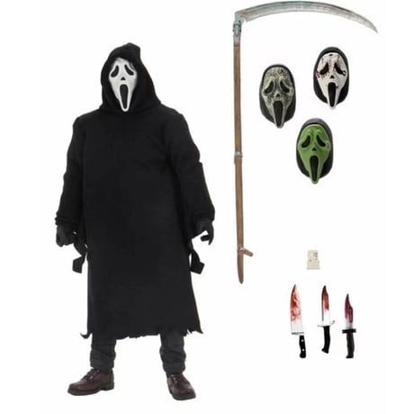 Cyinyin Scream Horror Action Figures, 7 Inch Ghostface Action Figures ...