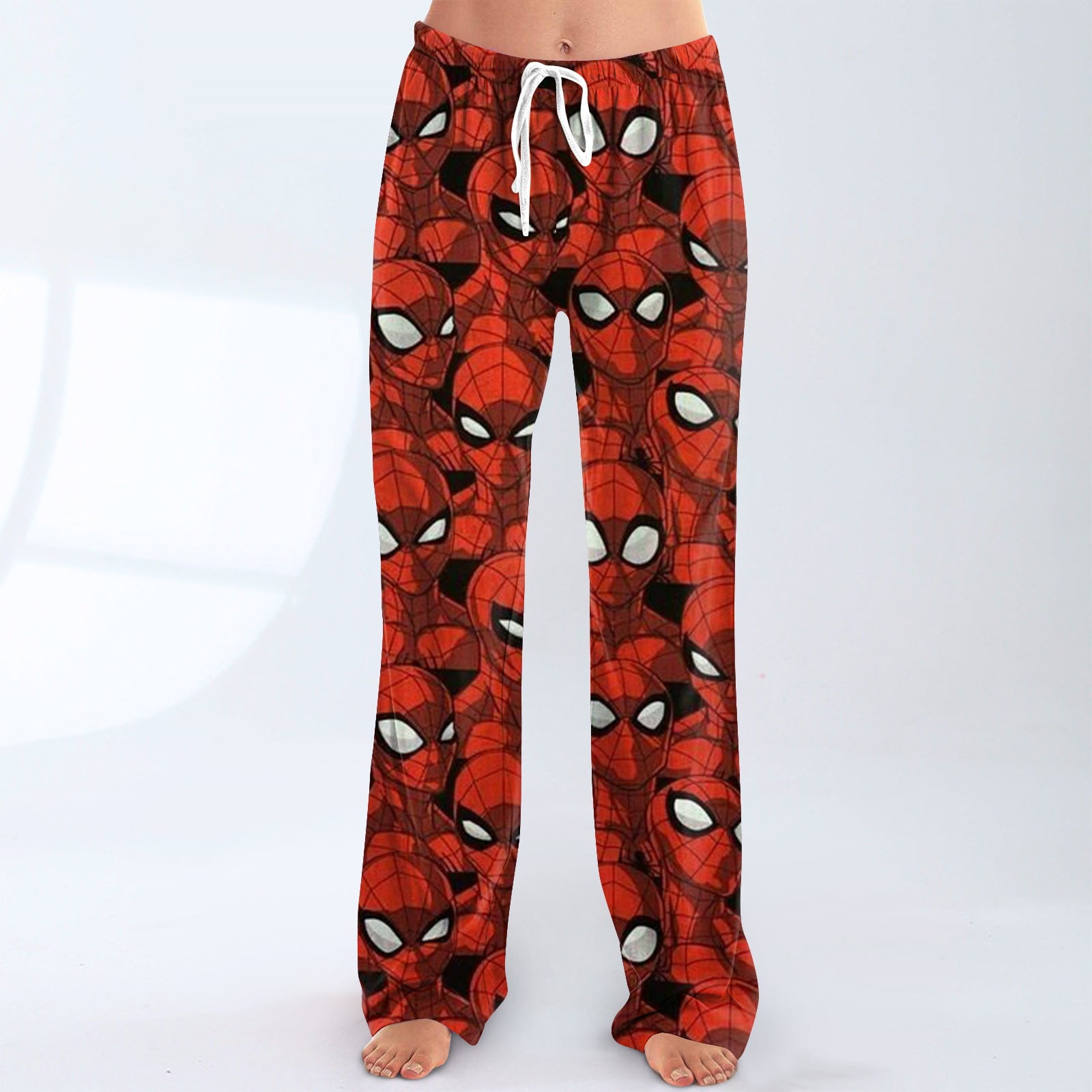 Cyinyin Spider Super Hero Pajama Pants Women Cute Cartoon Spider Hero ...