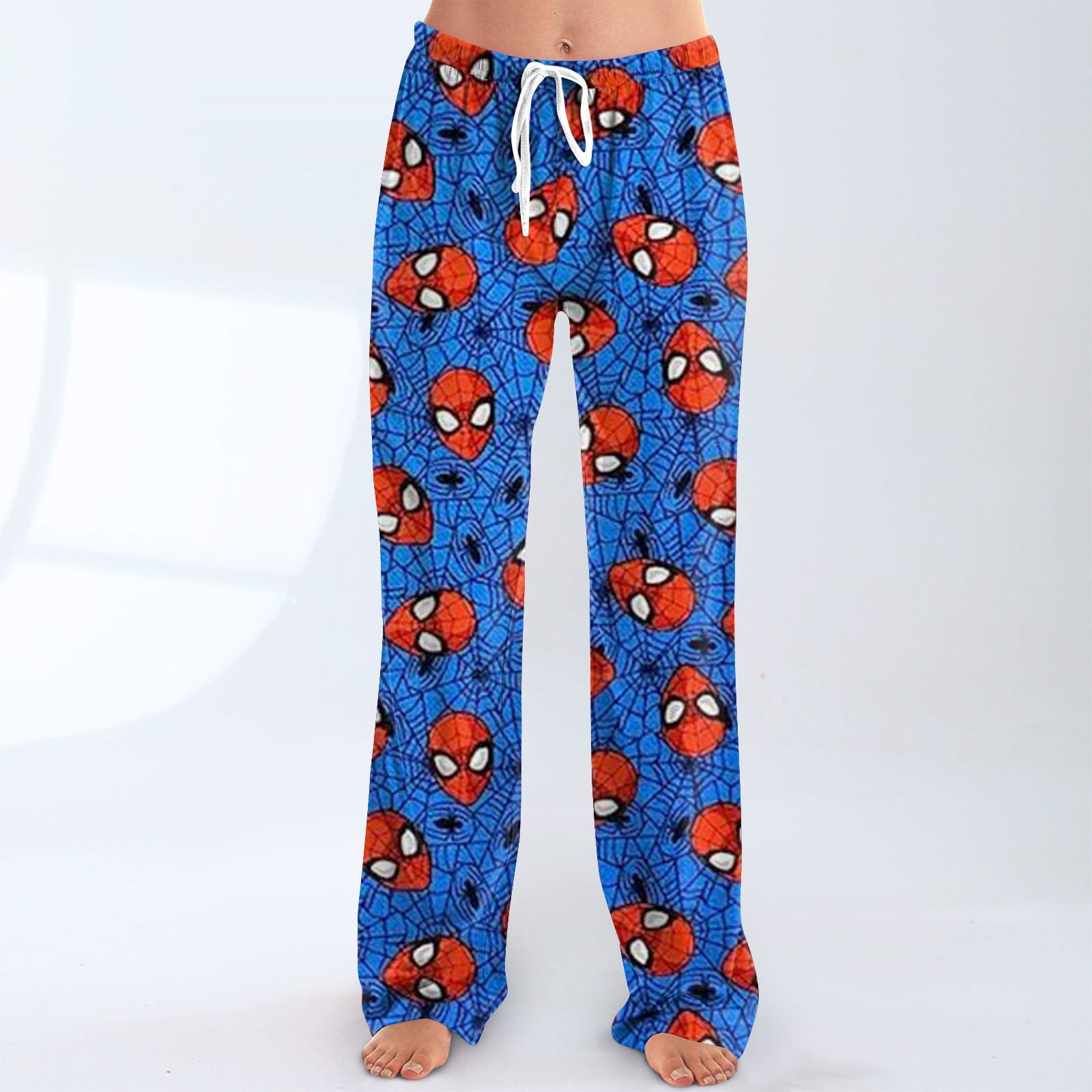 Cyinyin Spider Super Hero Pajama Pants Women Cute Cartoon Spider Hero ...