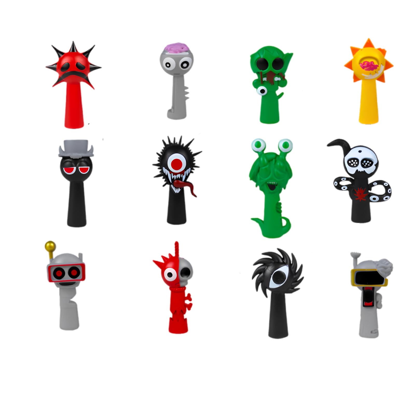 Cyinyin Sprunki Action Figures Sets - Set of 12Pcs - Sprunki Birthday ...