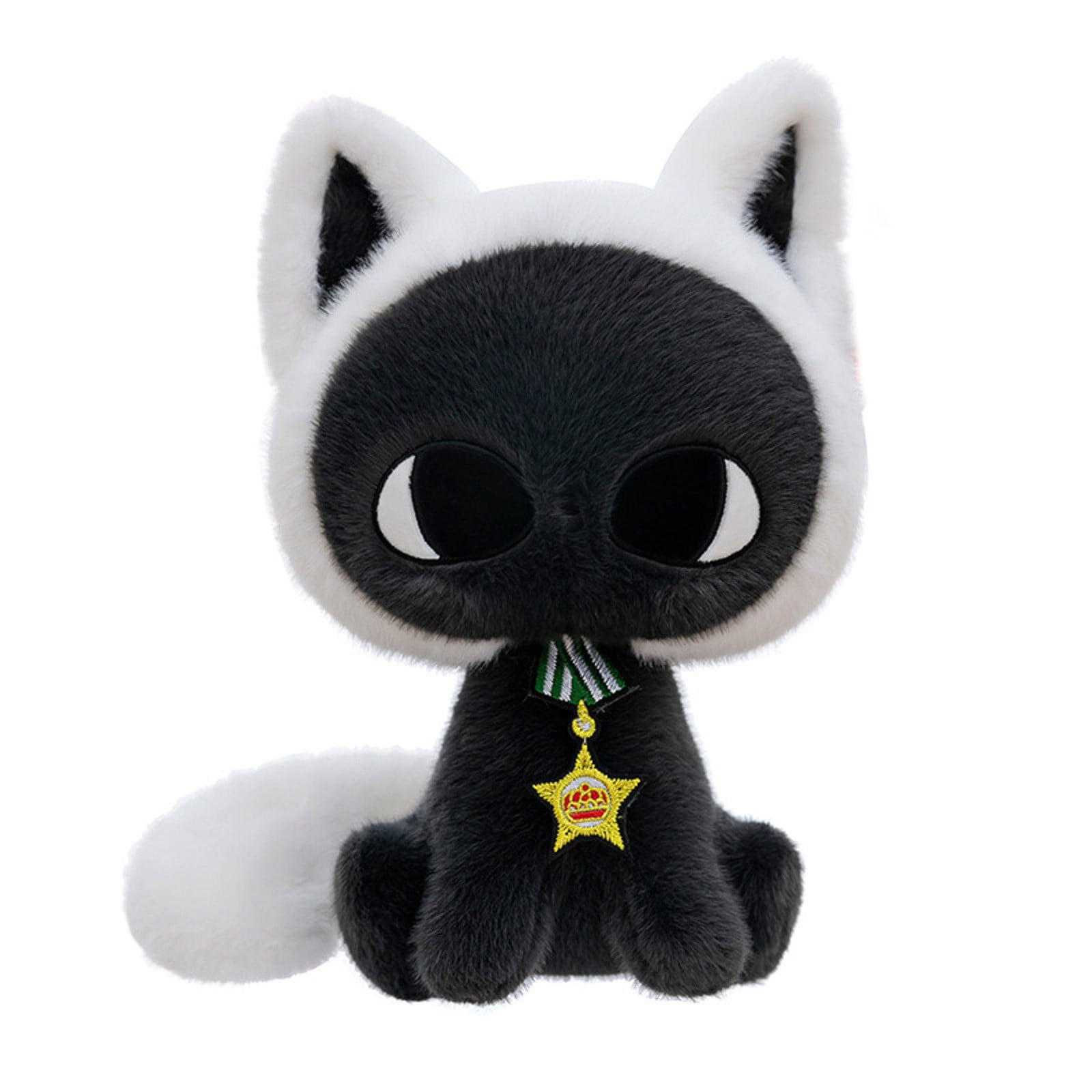 Cyinyin Star and Moon Medal Cat Plush Dolls - 13.4 Inch Cute Cat ...