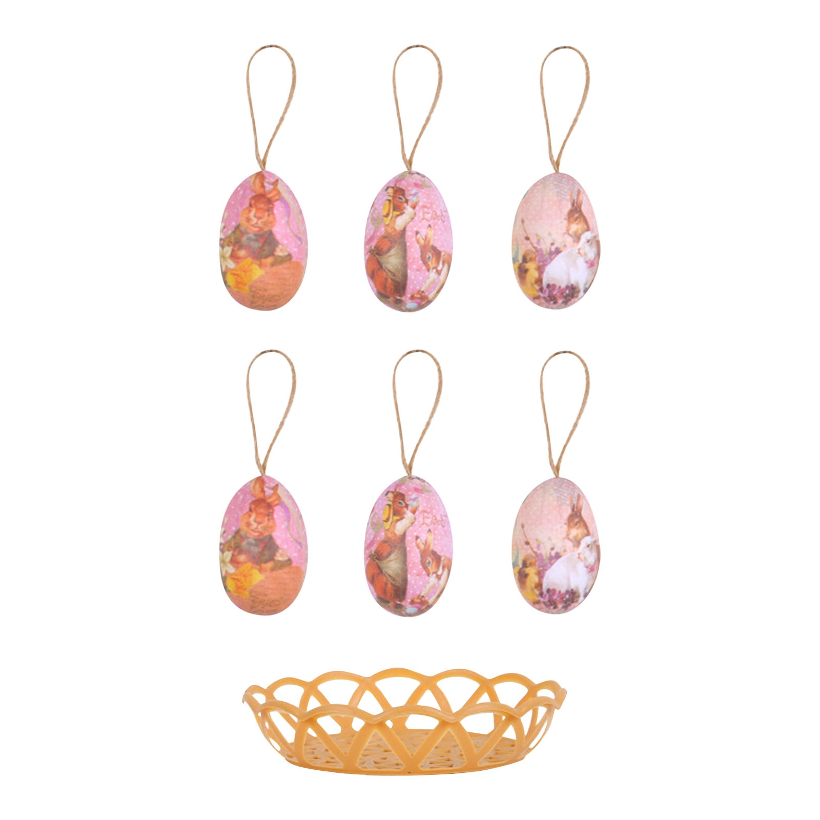 Cyinyin Tabletop Decor Tabletop Decor Easter Eggs Hanging Ornaments ...