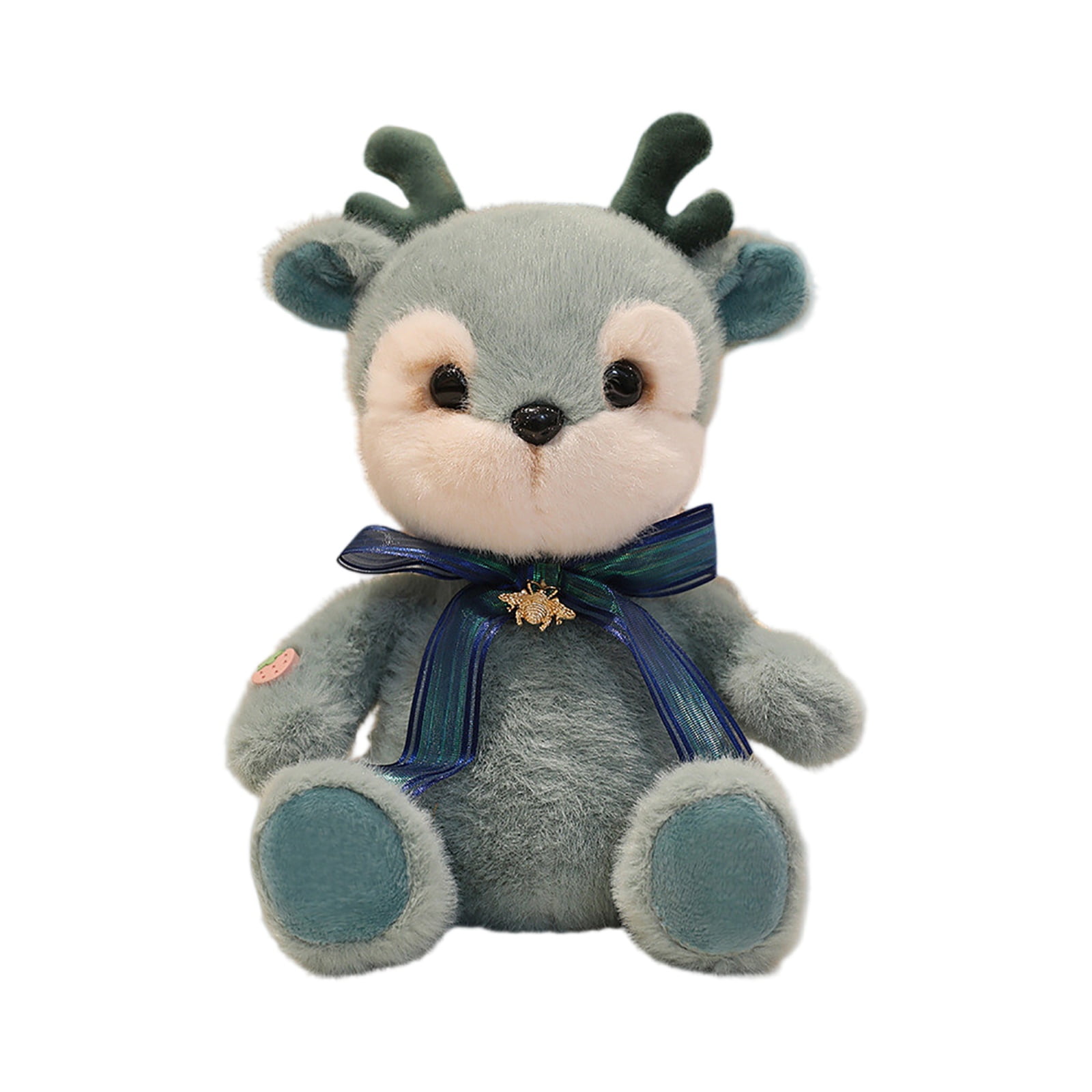 Cyinyin Teddy Bear Plush Dolls - 9.8 Inch Kawaii Lucky Deer Teddy Bear Plushies Dolls, Super ...