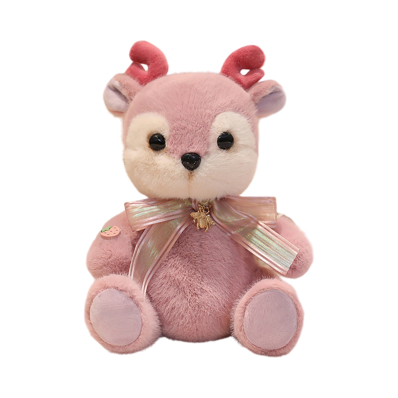 Cyinyin Teddy Bear Plush Dolls - 9.8 Inch Kawaii Lucky Deer Teddy Bear Plushies Dolls, Super ...