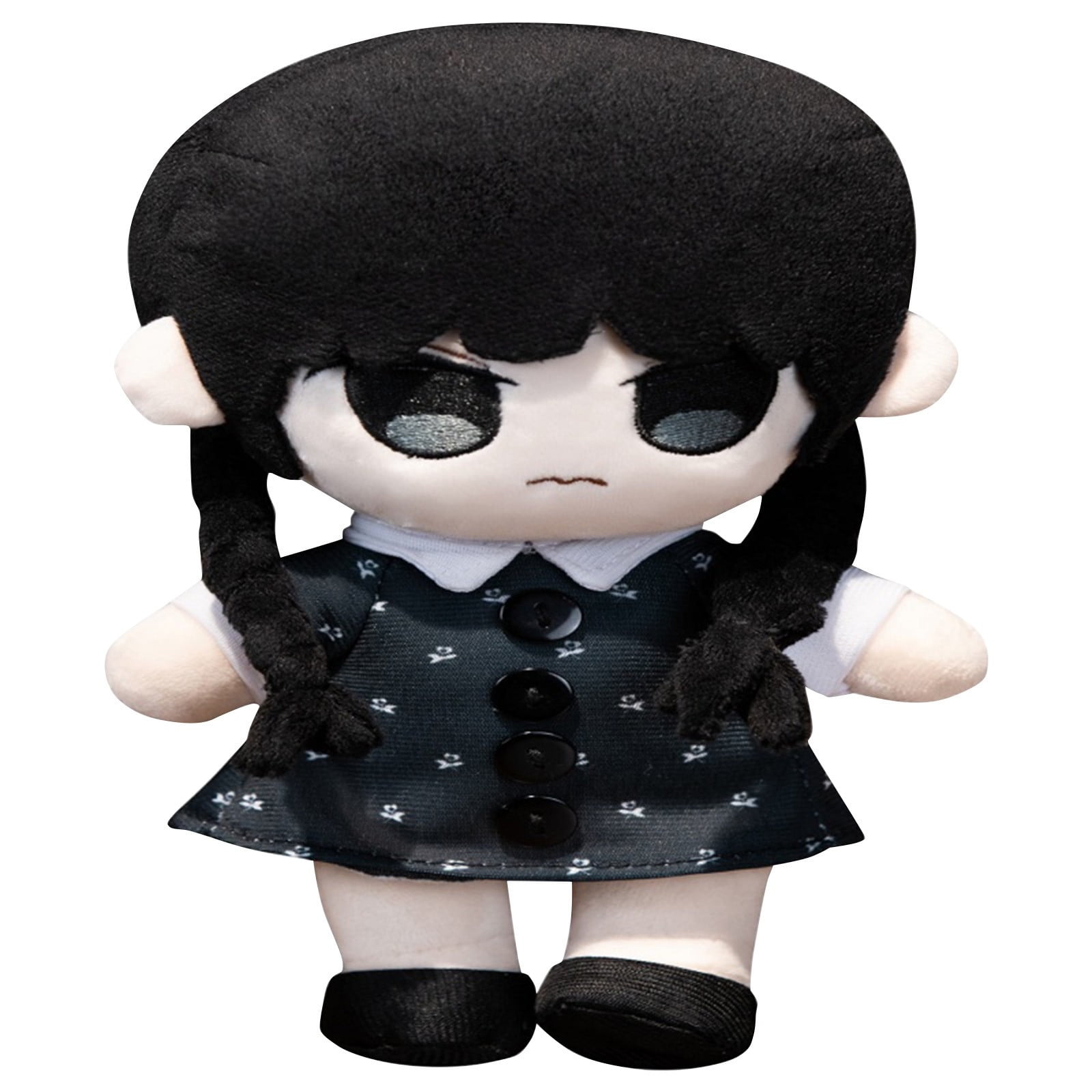 Cyinyin Wednesday Addams Plush Dolls, 21 Inch Kawaii Wednesday Addams ...