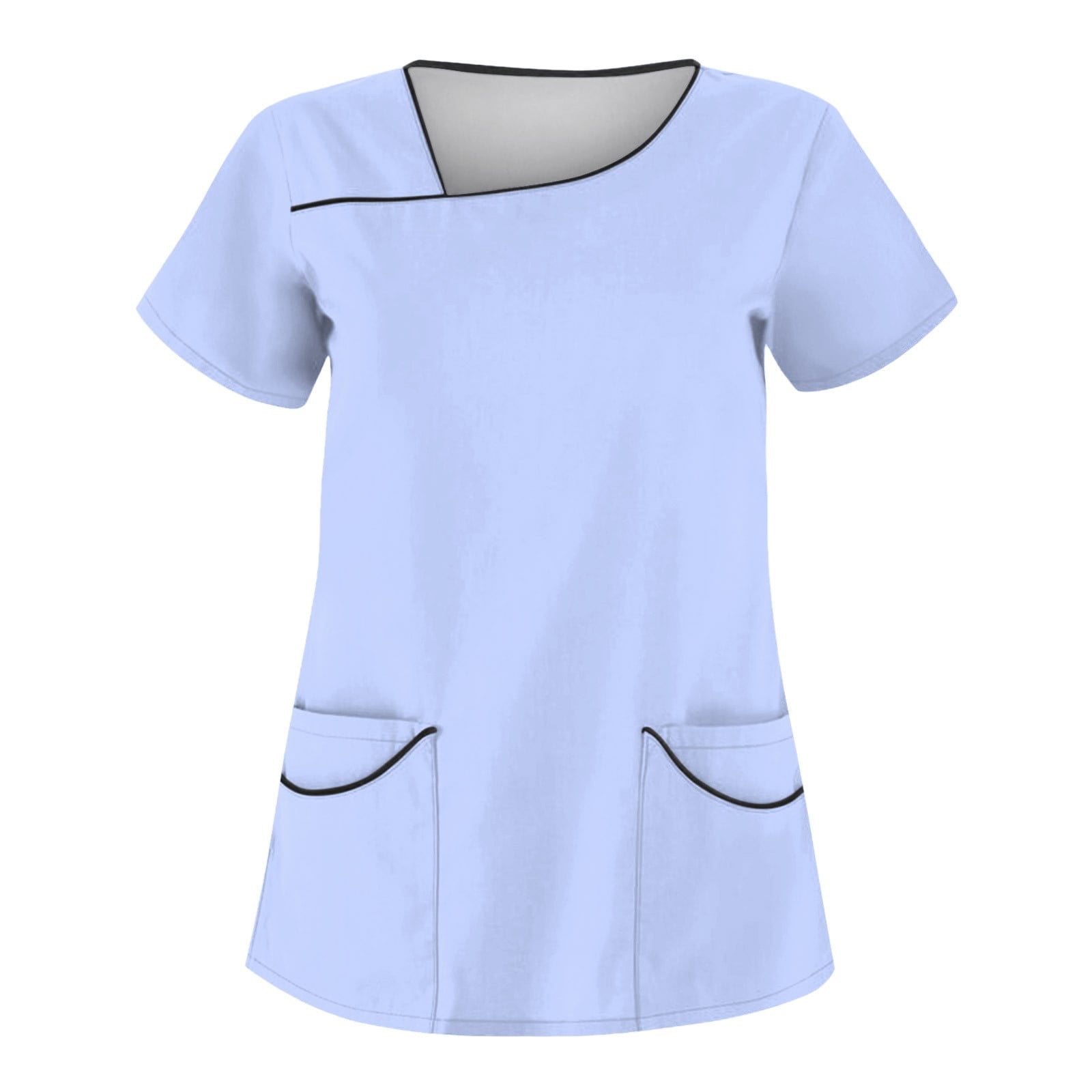 Cyinyin Womens Soild Blue Short Sleeve Nursing Shirts for Women , Skew ...
