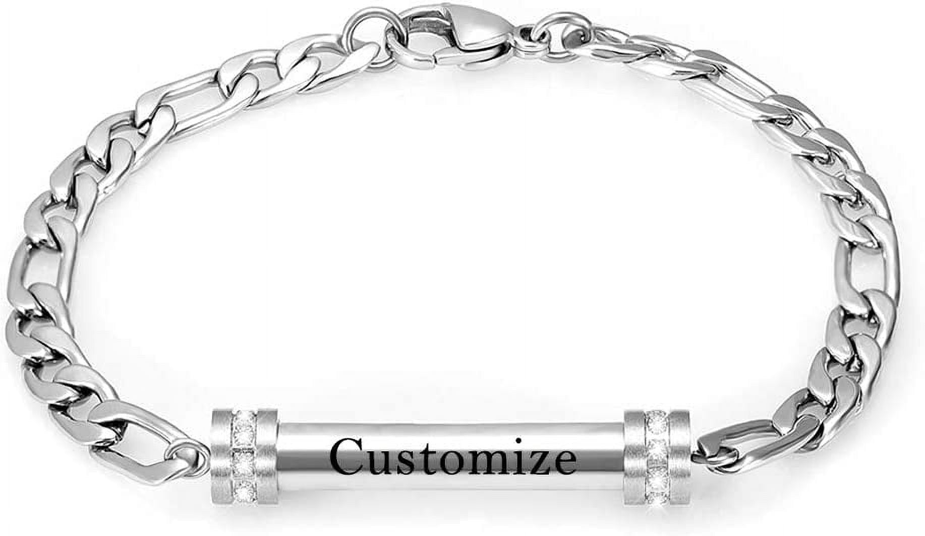 Cylinder Cremation Bracelet for Ashes Adjustable Manmade Braided ...