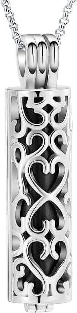 Cylinder Cremation Urn Necklace for Ashes for Women Men Cremation ...