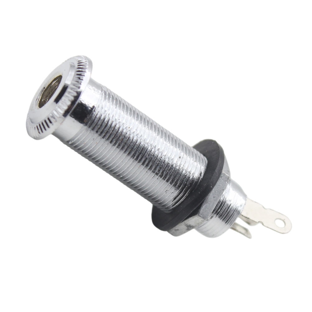 Cylinder Guitar Jack Practical Metal Bass Input Jack Output Socket ...