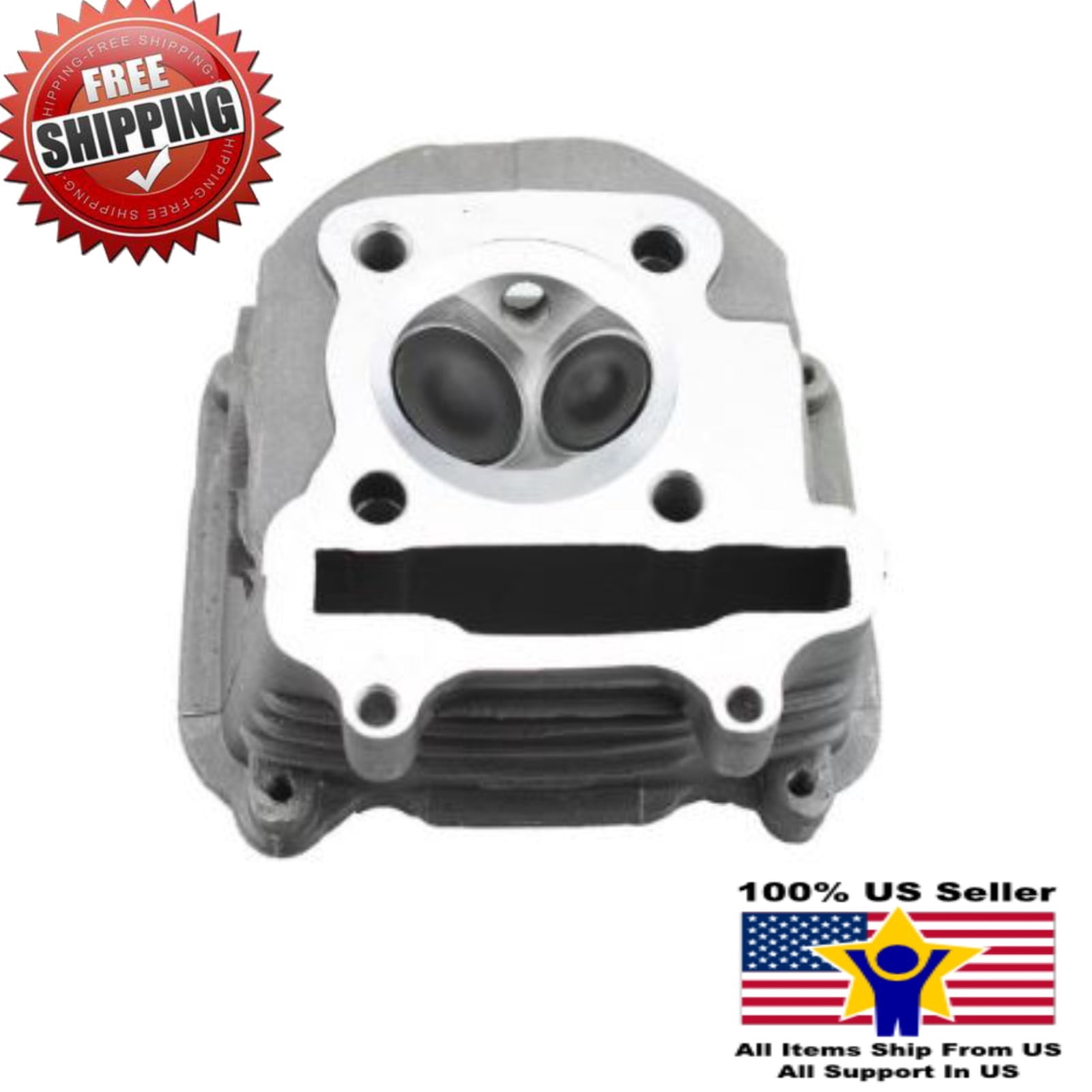 Cylinder Head Assembly With Valve for GY6 150cc 157QMJ Scooter ATV ...