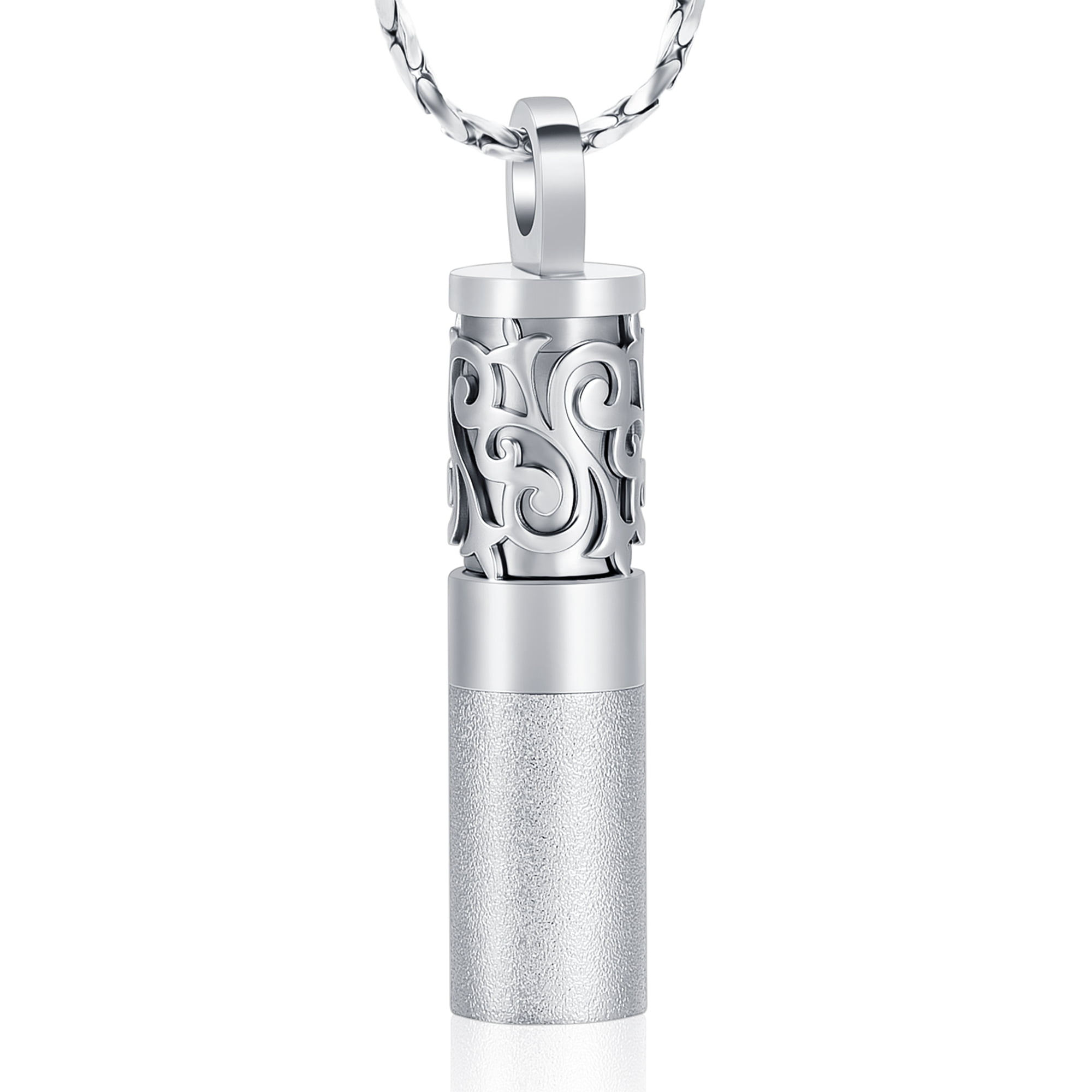 Cylinder Hollow Urn Necklace for Ashes Cremation Jewelry for Ashes ...