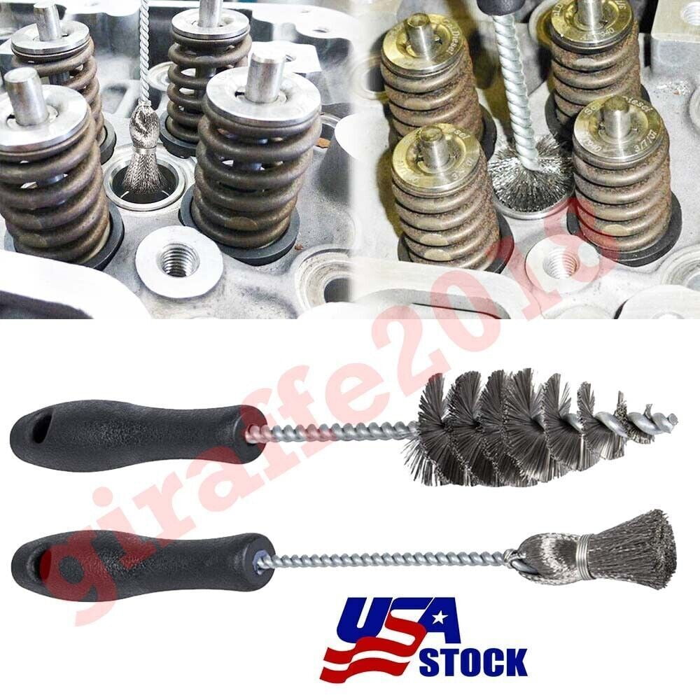 Cylinder Injector Sleeve Cup Seat Bore Cleaning Brush Set for CAT Ford ...