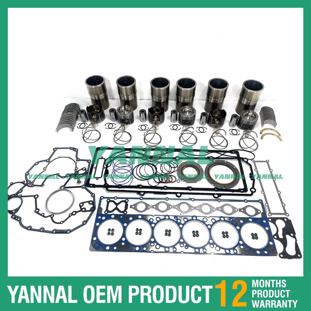 Cylinder Liner Kit With Gasket Set Bearing For Caterpillar C13 Engine ...