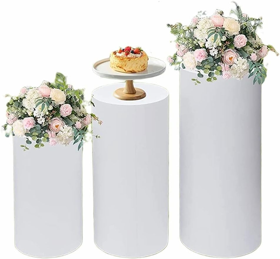 Cylinder Pedestal Stands for Parties, 2 MM Metal Cylinder Stands for ...