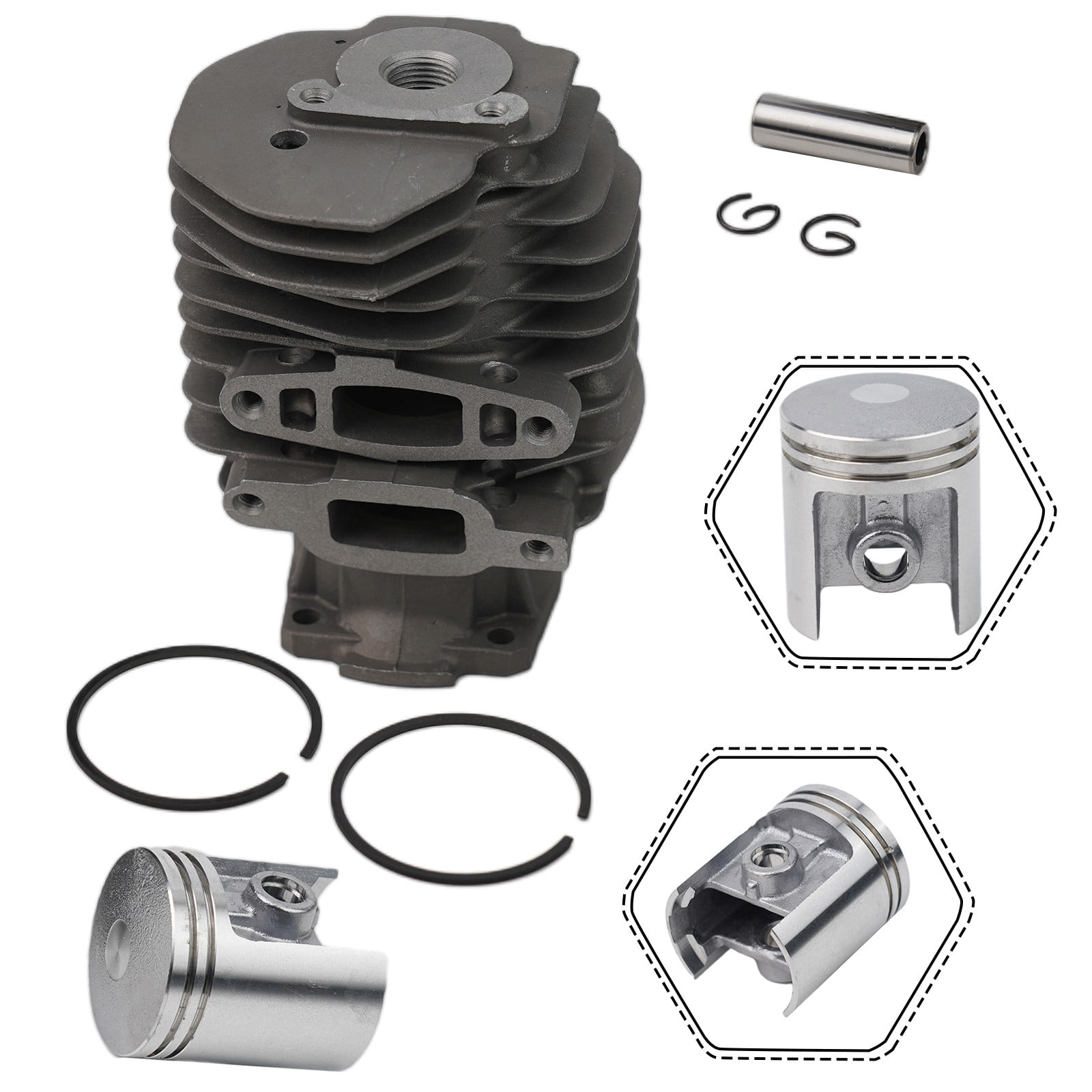 Cylinder Piston 041 Tools 44mm Accessories Garden Grass Kit Lawn Mower ...