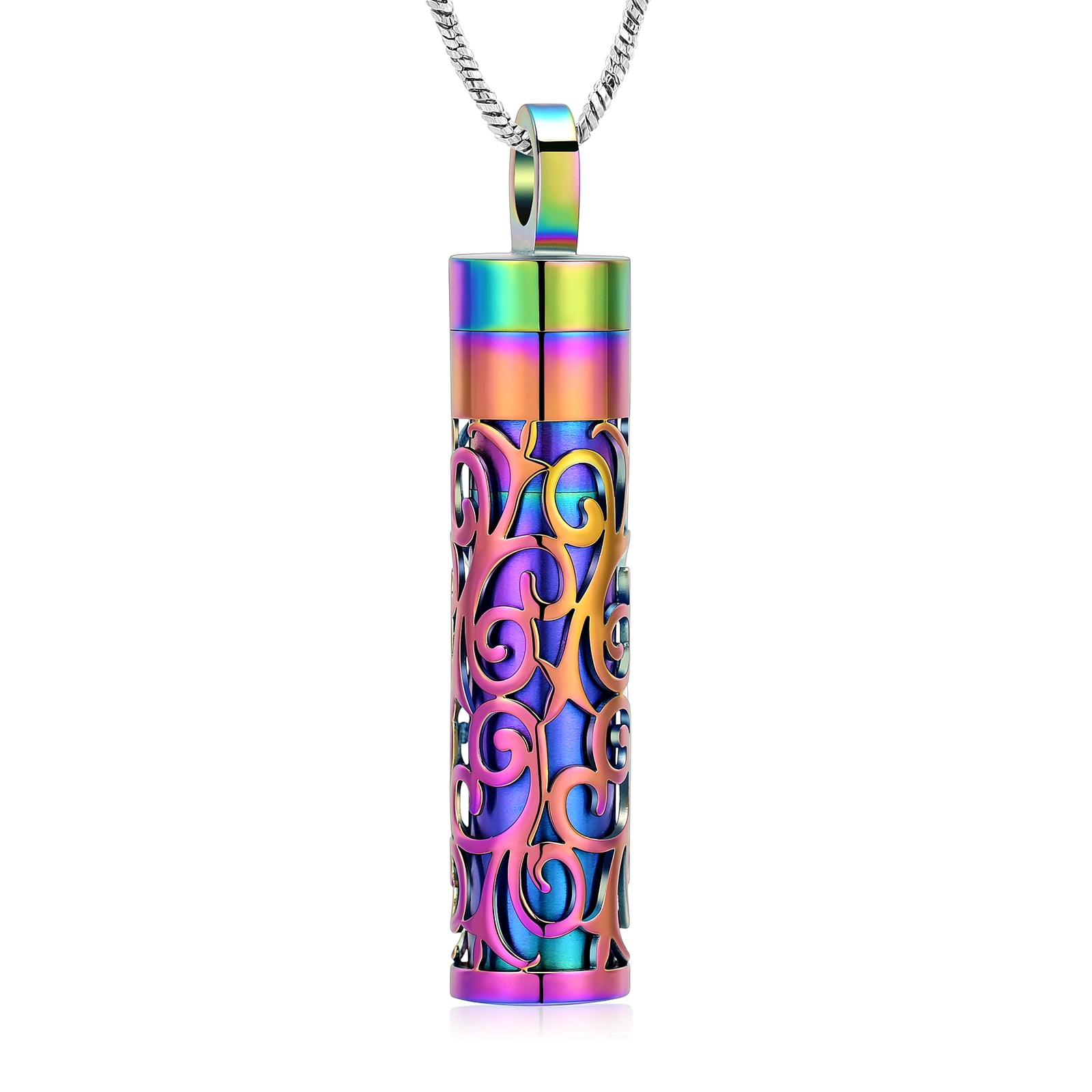Cylinder Small Urn Cremation Jewelry for Ashes Holder Urn Necklace ...