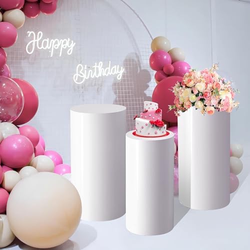 Cylinder Stands for Party Cylindrical Display Stand Art Decor Stand ...