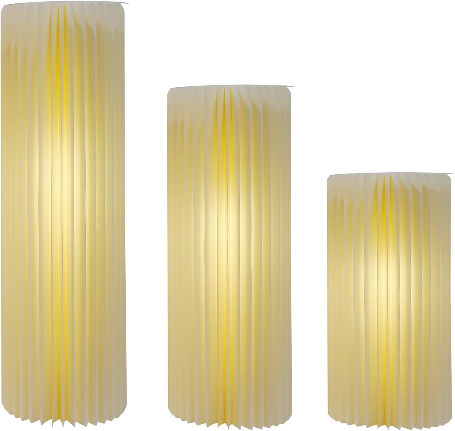 Cylinder Stands for Pary, 3Pcs Round Cylinder Pedestal Stand with Light ...