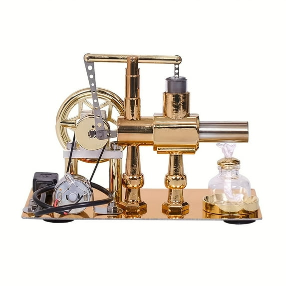 Cylinder Stirling Engine Generator Kit with Clear Viewing Window ...