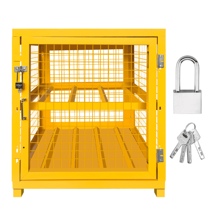 Cylinder Storage Locker, Hazardous Gas Storage Cabinet, Heavy Duty 4 ...