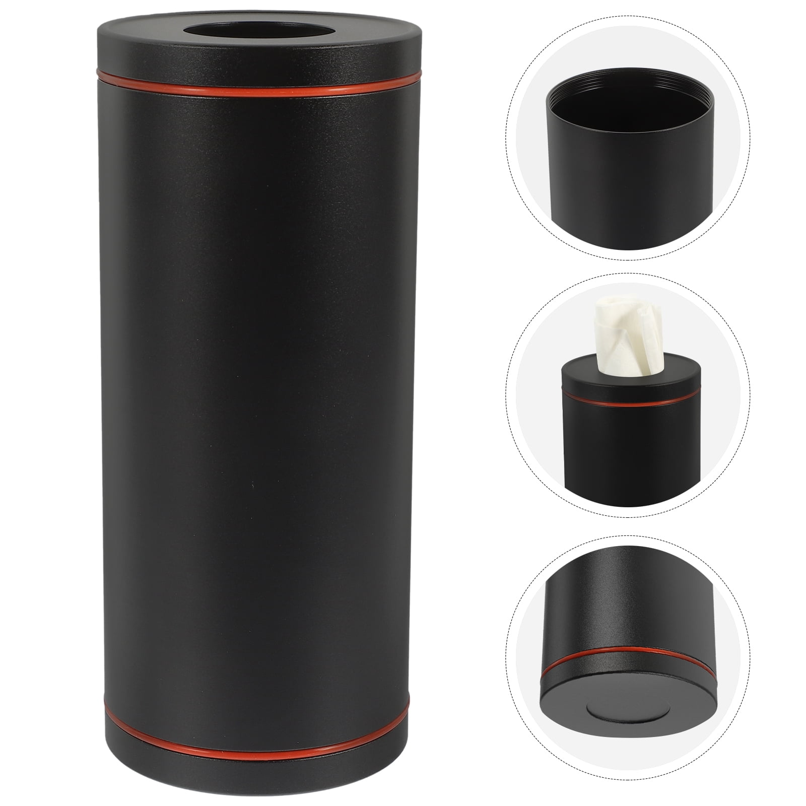 Cylinder Tissue Box Round Tissues Container for Car Tissues Dispenser ...