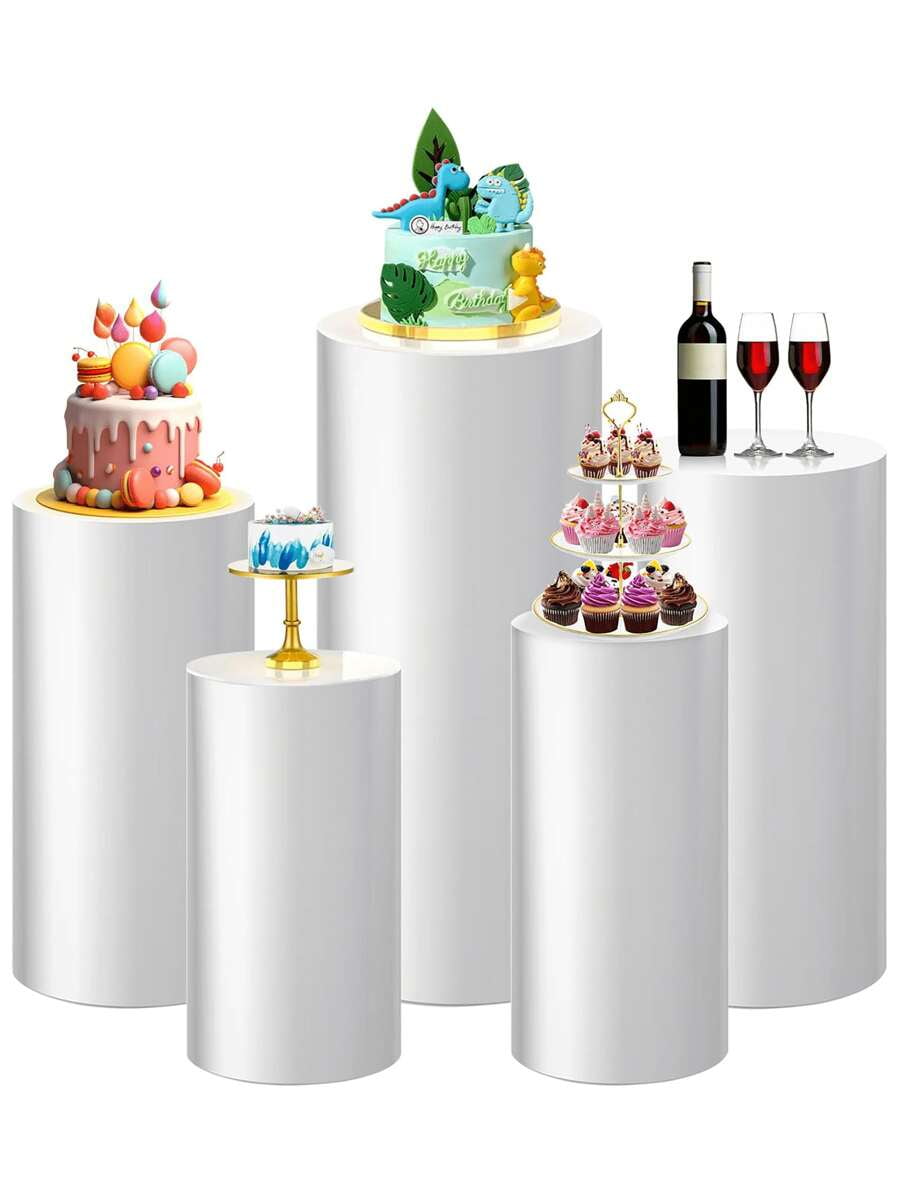 Cylindrical Brackets - Used For Parties, White Thick Cylindrical ...