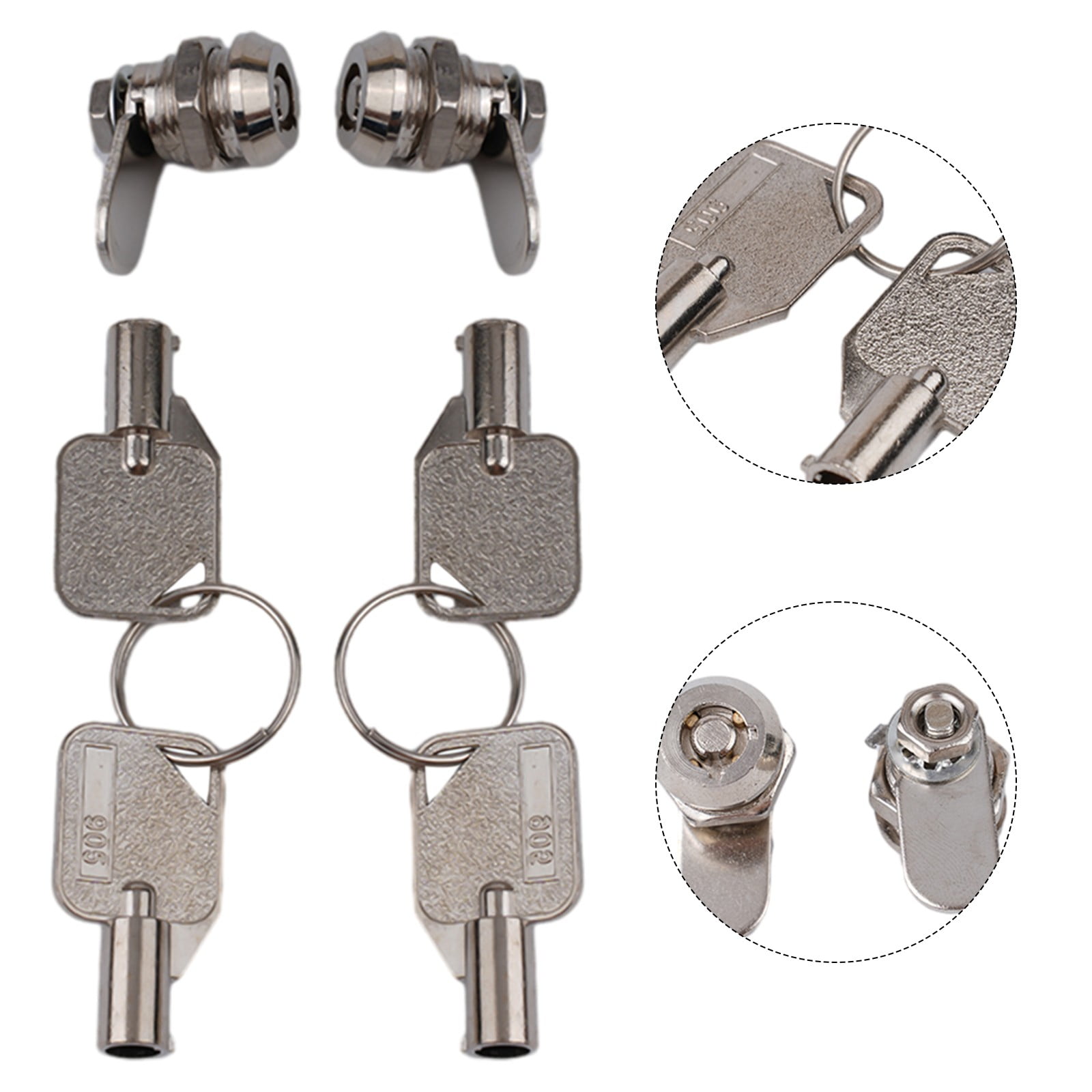 Cylindrical Cam Lock for Cabinet Mailbox Drawer RV Door, Keyed Alike ...