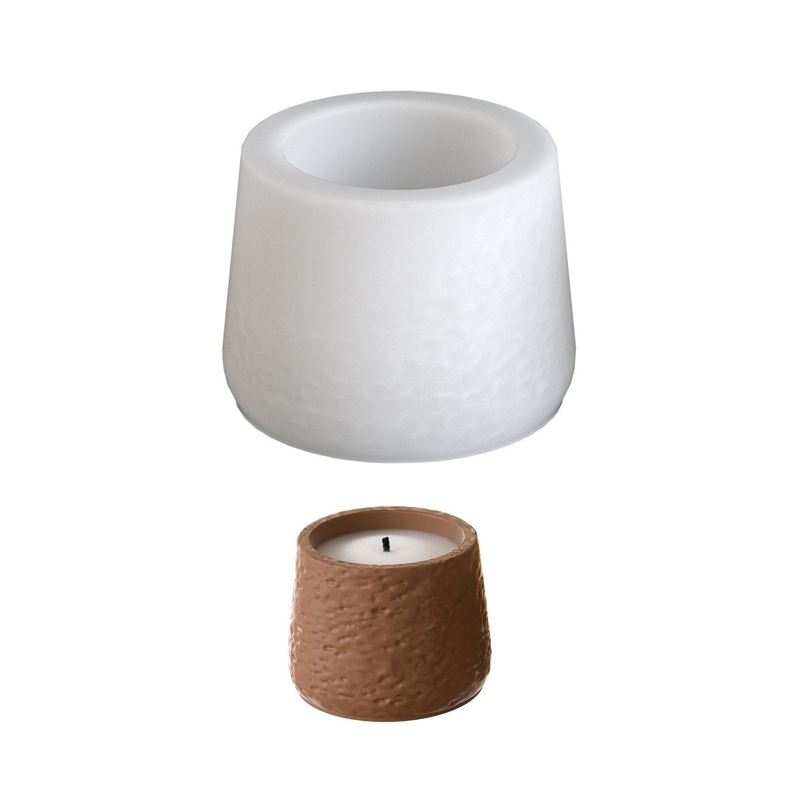 Cylindrical Holder Mold High Temperatures Resistant Candlestick Moulds ...