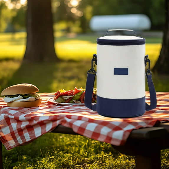 Cylindrical Lunch Bag Yrmaups Under $5 ! Cloth Bento Insulated Tote ...