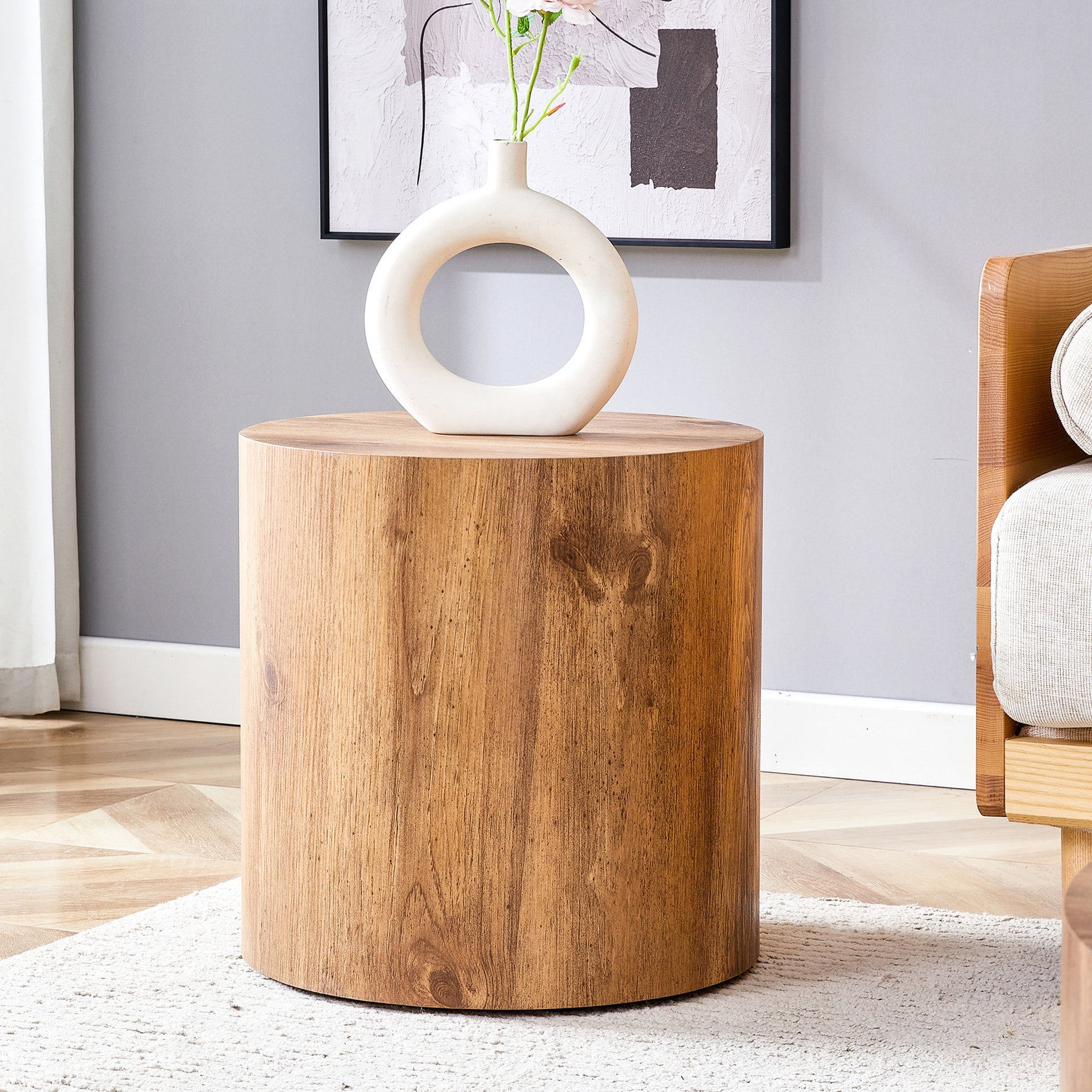 Cylindrical MDF Table with Fashionable Pattern - Adapted to Different ...