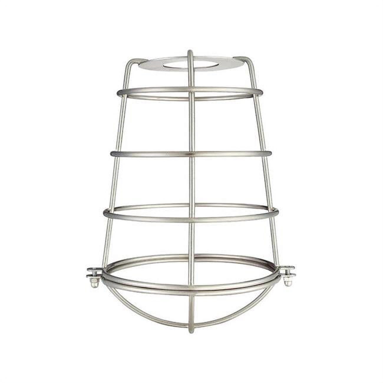 Cylindrical Open Bottom Cage Shade, Brushed Nickel - Walmart.com