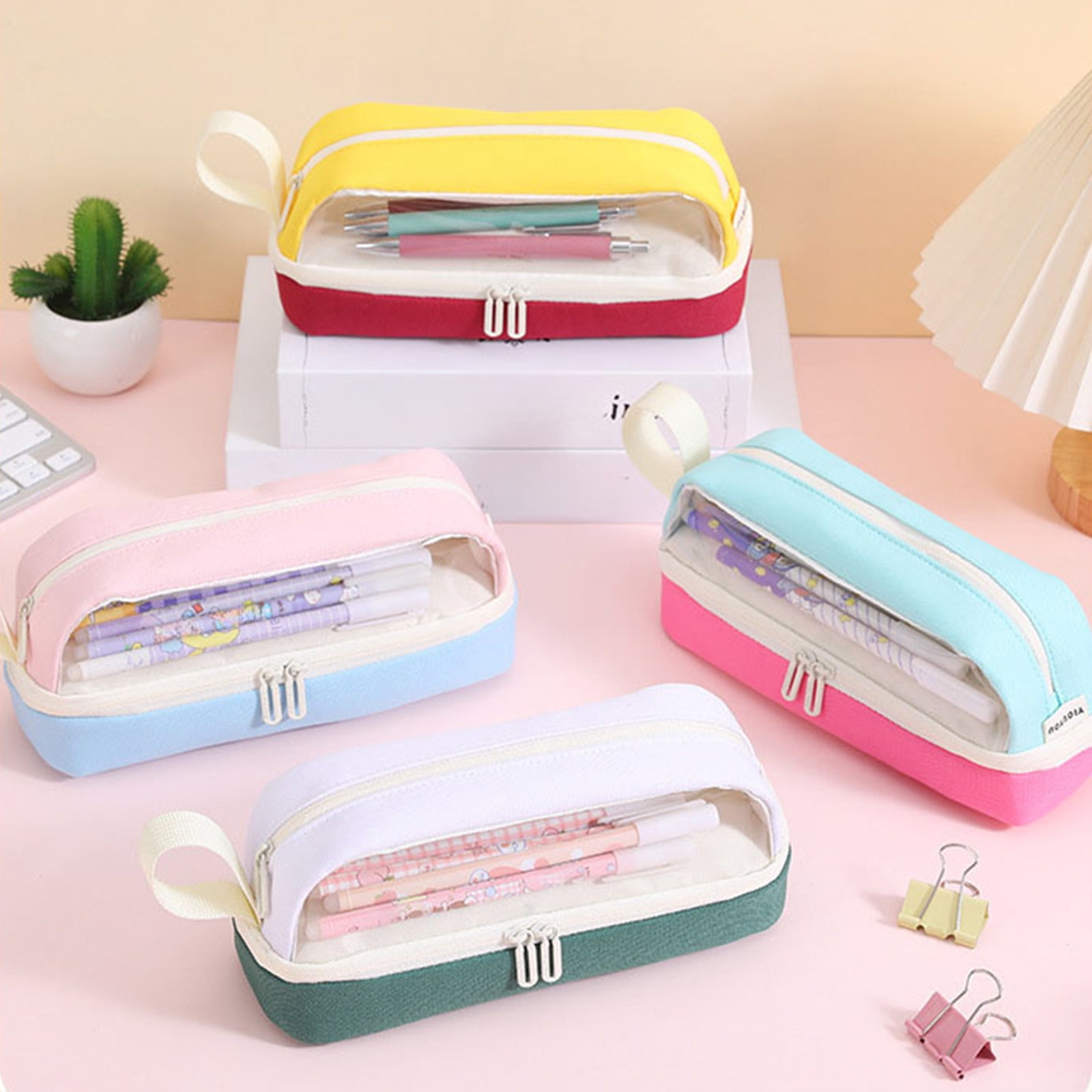 Cylindrical Pencil Case | Compact Stationery Organizer - Durable ...