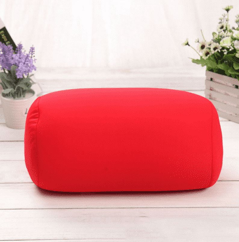 Cylindrical Pillow Comfortable Roll Pillow Microbead Jelly Bean Bed ...