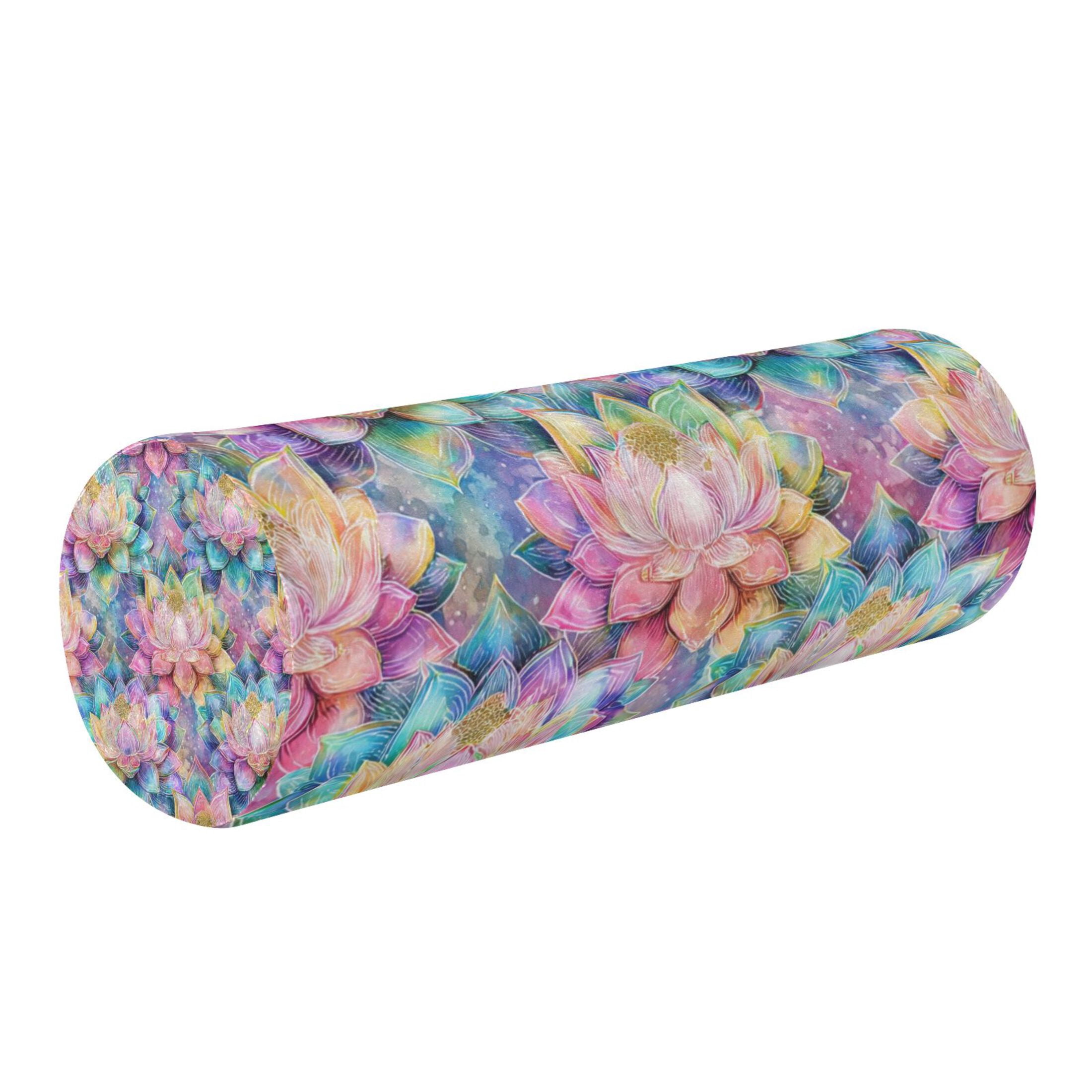 Cylindrical Pillow Decorative Neck Roll Pillow with Removable Washable ...
