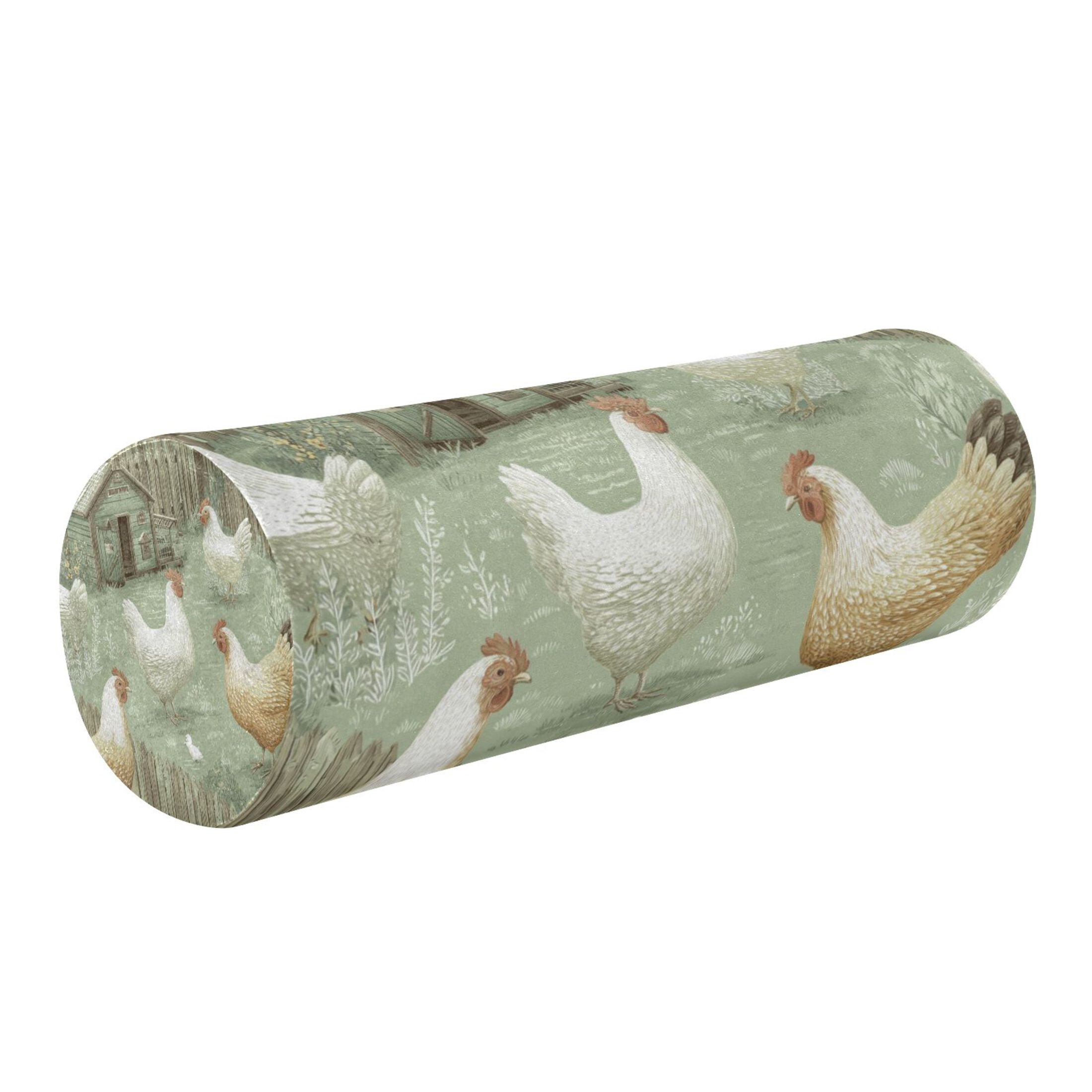 Cylindrical Pillow Decorative Neck Roll Pillow with Removable Washable ...