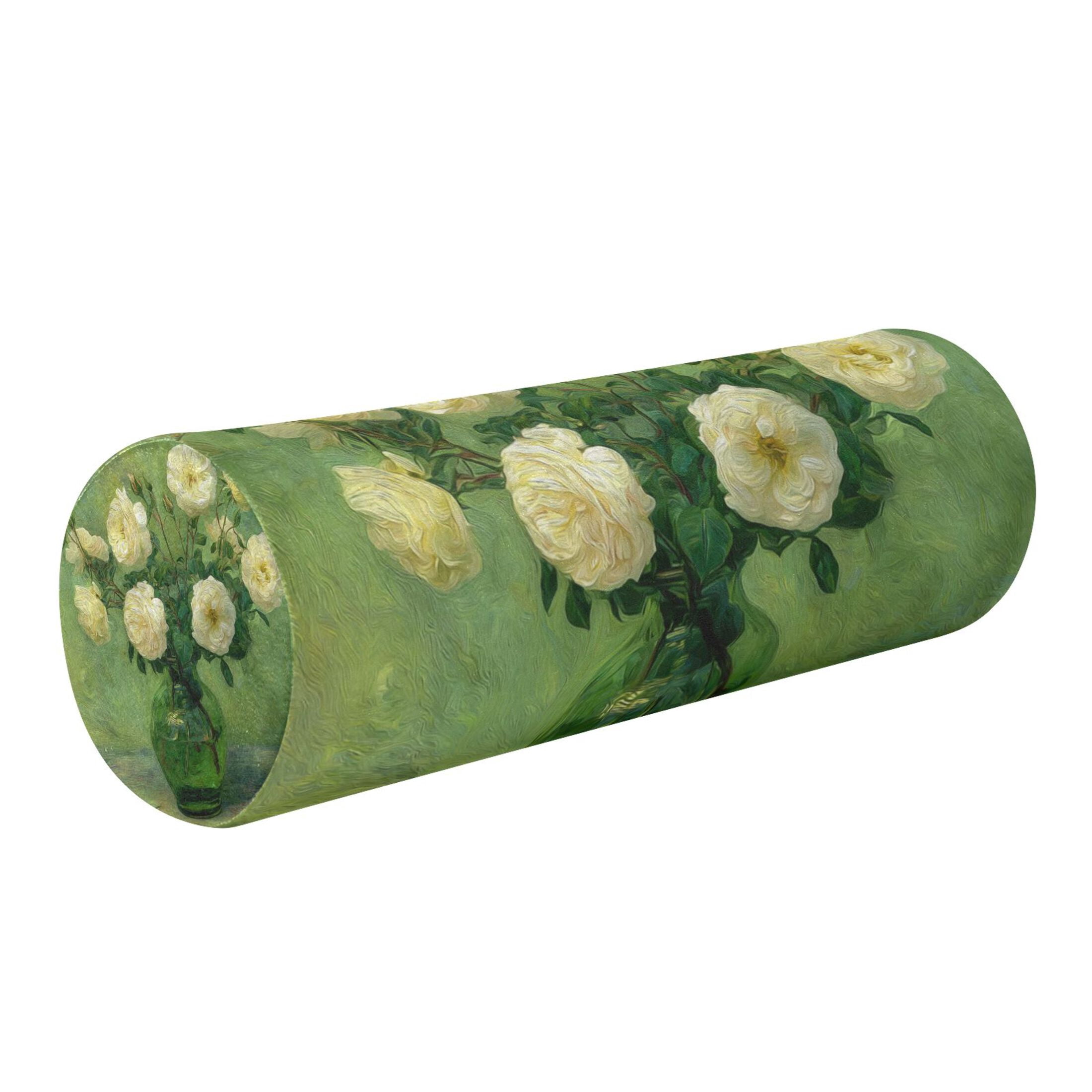 Cylindrical Pillow Decorative Neck Roll Pillow with Removable Washable ...