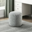 5-in-1 Nesting Square Upholstered Ottoman Cube Chair, Stackable Stools ...