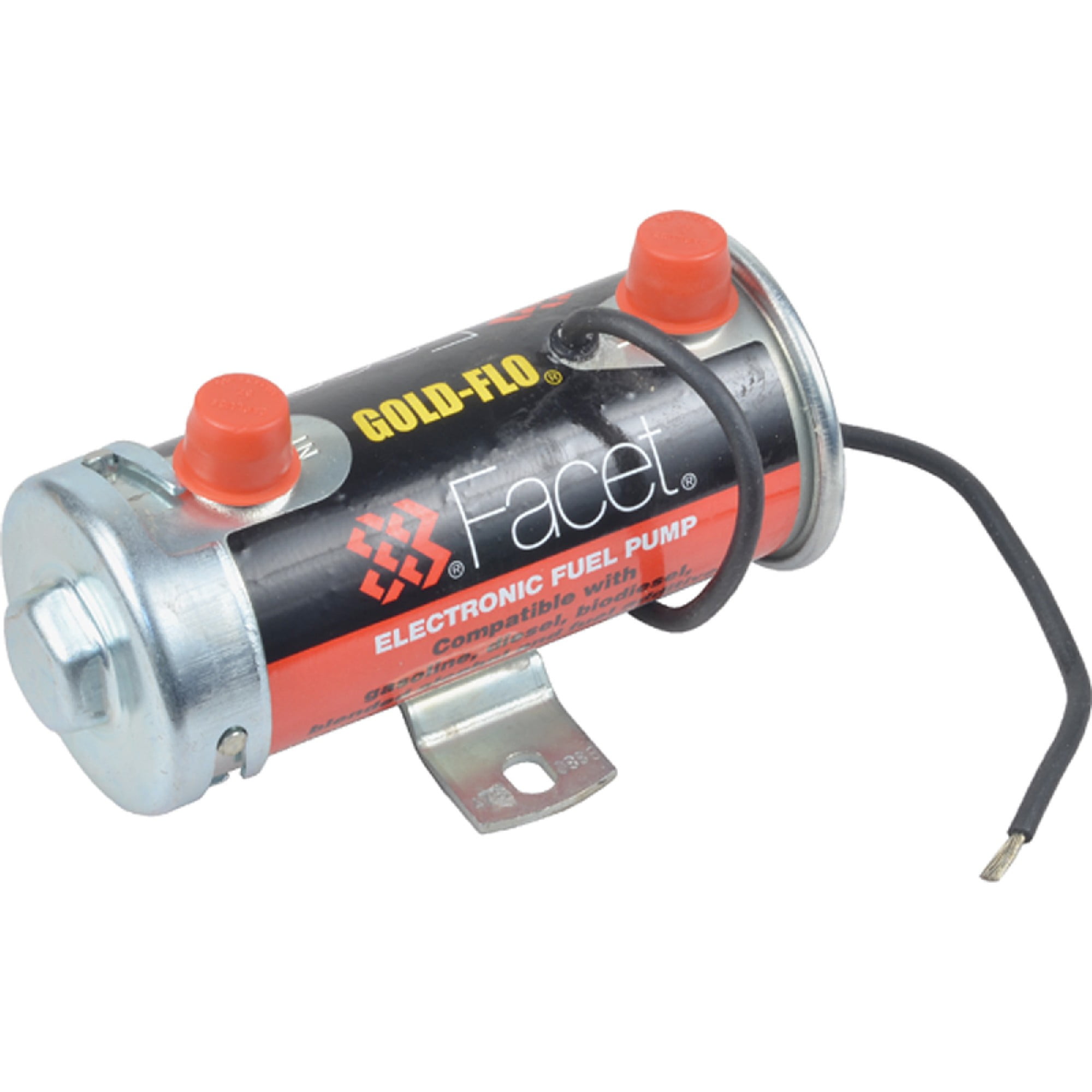 Cylindrical Solid State Fuel Pump for 24V, 4-5PSI, 24" Min Dry Lift ...