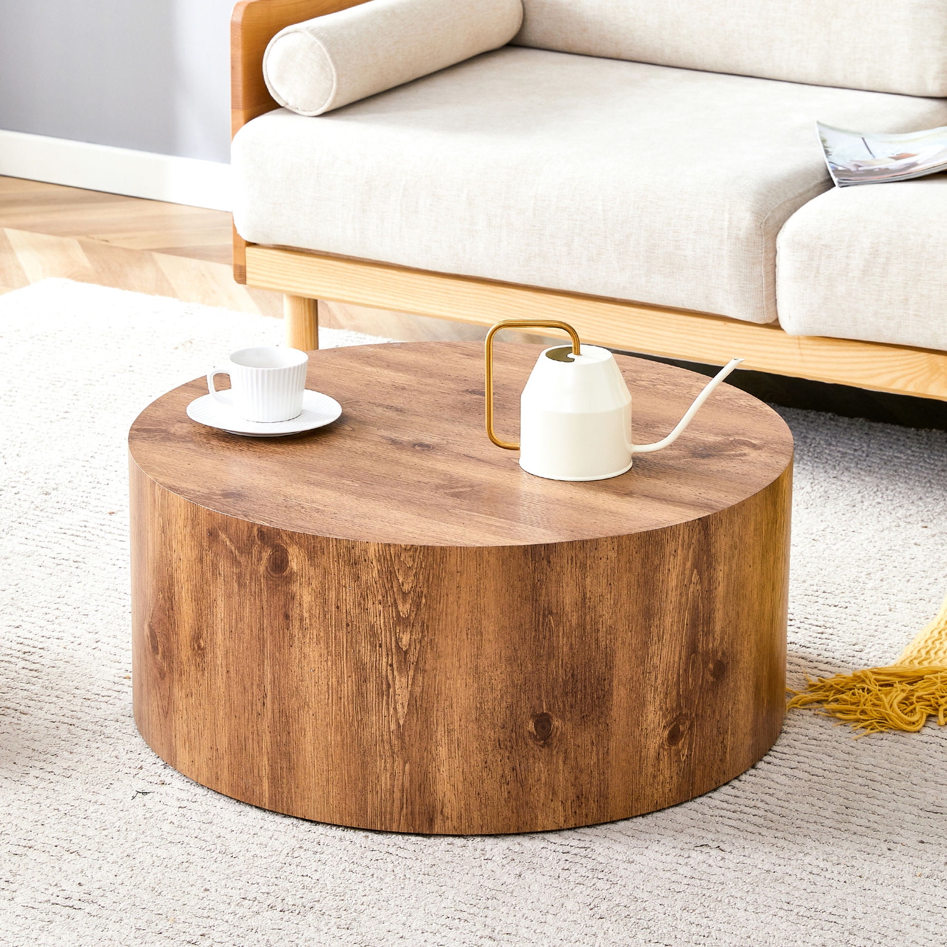 Cylindrical Table for Interior Spaces | Coffee, Desk, Dining Setups ...