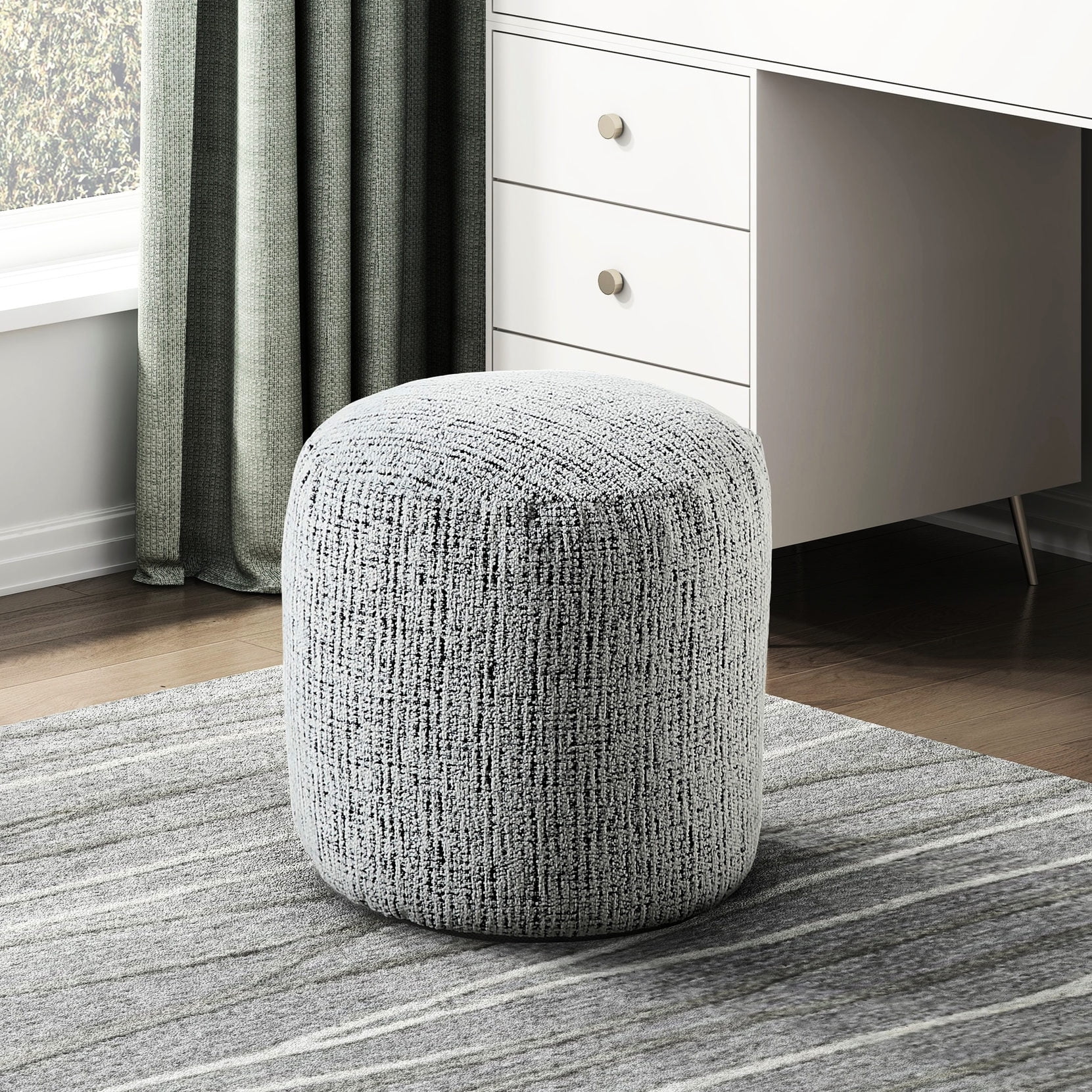 Cylindrical pouf shape | Modern and unique design | Add charm to your ...