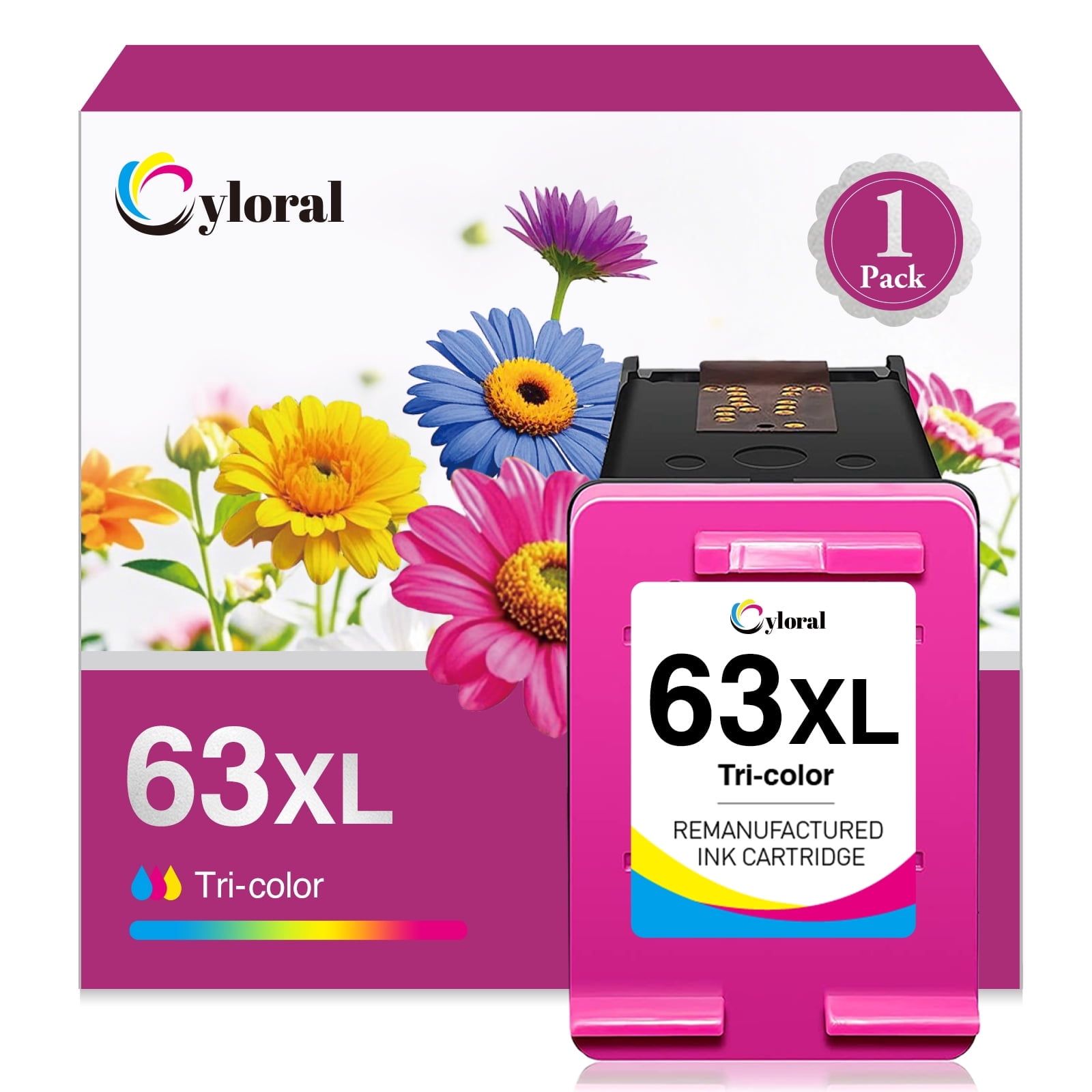 Cyloral High-Yield Color Ink Cartridge Compatible with OfficeJet ...