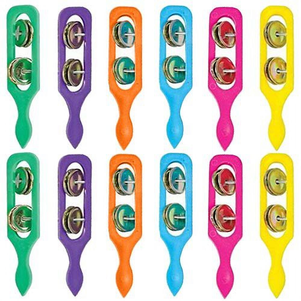 Cymbals With Plastic Handles 12 Pack Assorted Beautiful Colors Great ...
