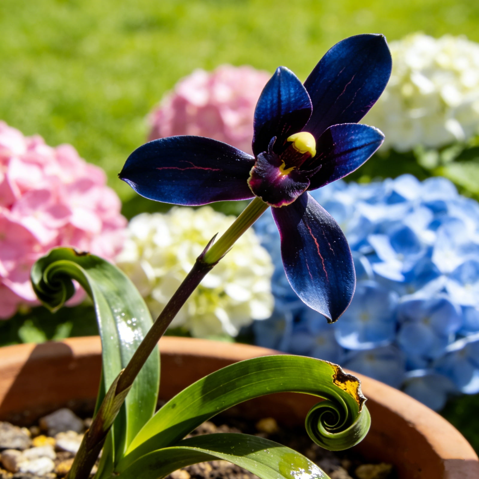Cymbidium Orchid Bulbs Planting Ornamental Perennial Non-Artificial ...