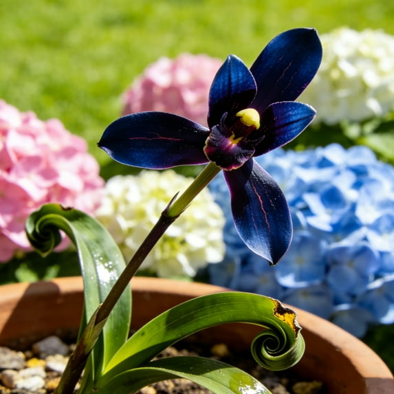 Cymbidium Orchid Bulbs Planting Ornamental Perennial Non-Artificial ...