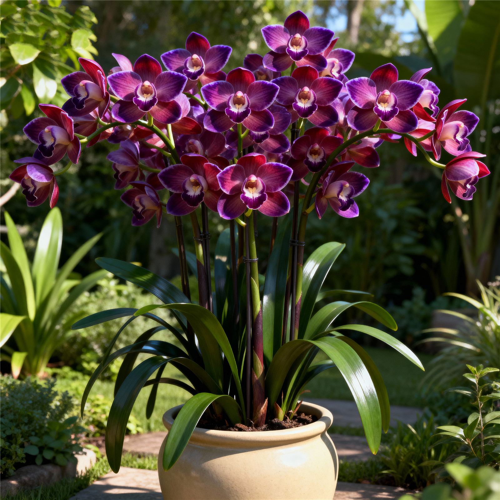 Cymbidium rhizomes-blooms every year-Premium Garden Stakes -fast ...